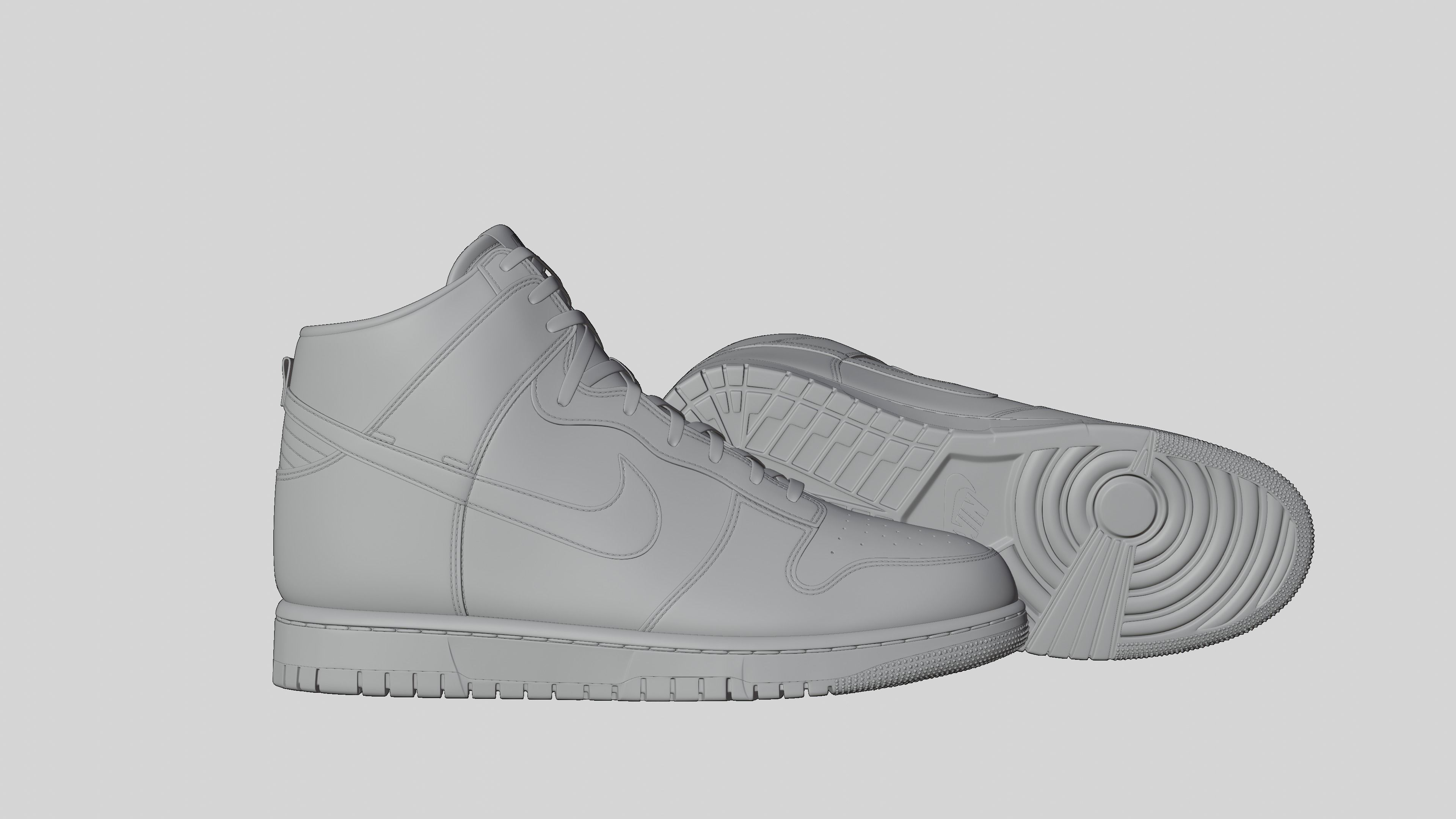 Nike Dunk High Panda 3D model | CGTrader