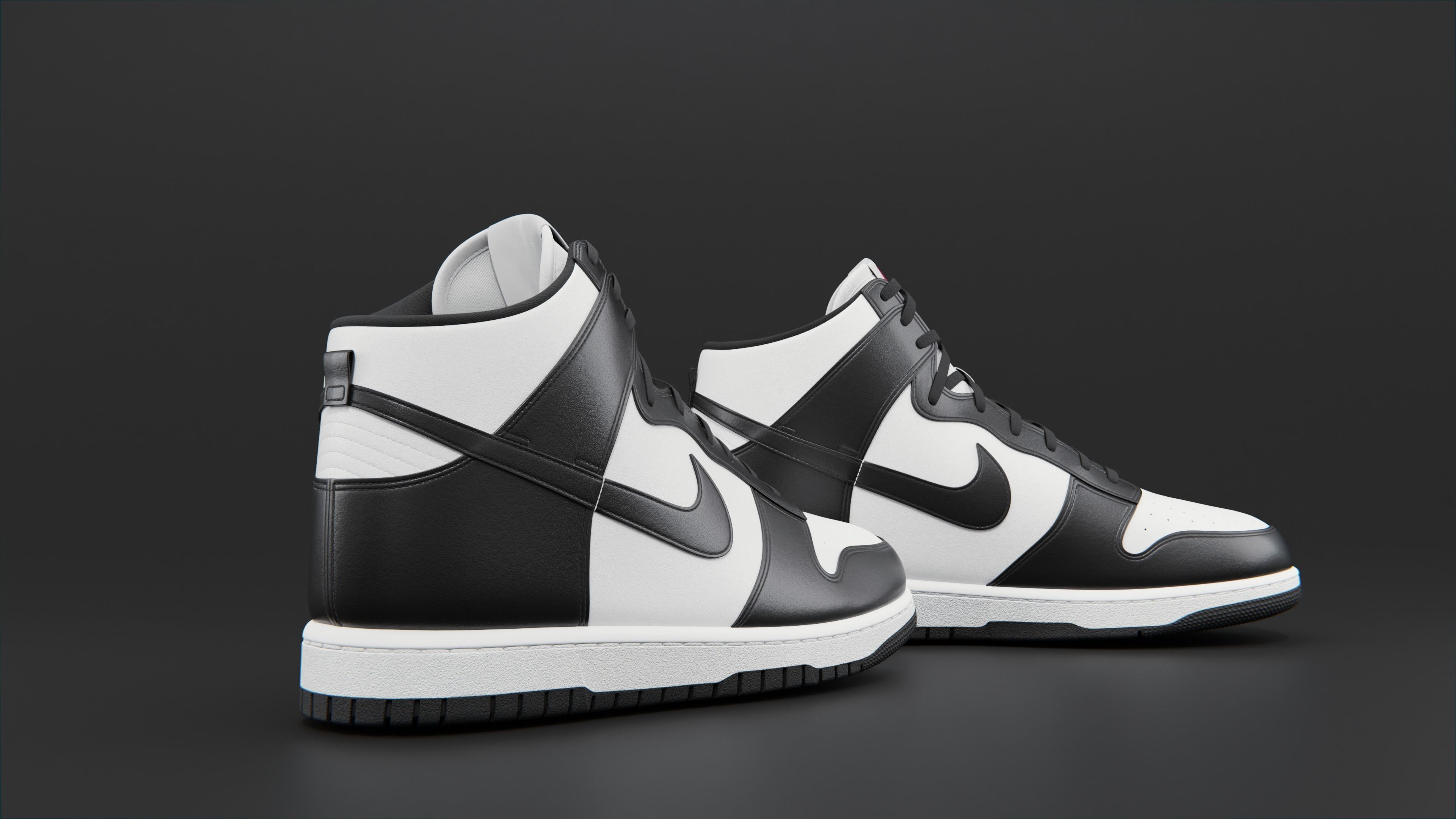 Nike Dunk High Panda 3D model | CGTrader