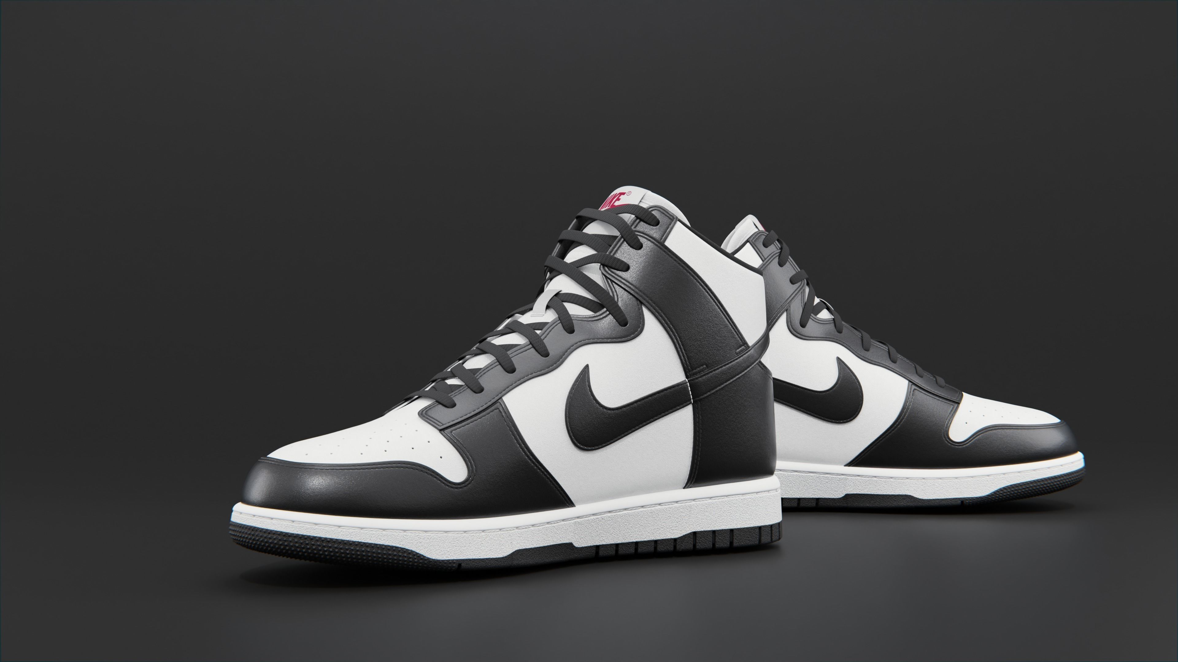 Nike Dunk High Panda 3D model | CGTrader