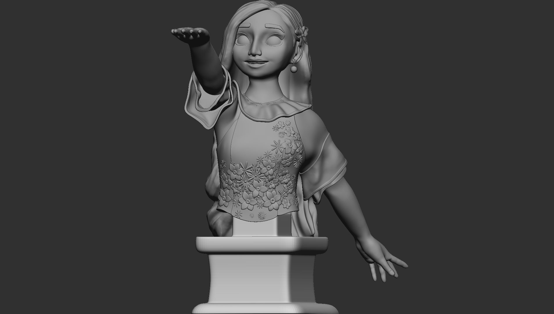 Isabela from Encanto free 3D model 3D printable | CGTrader