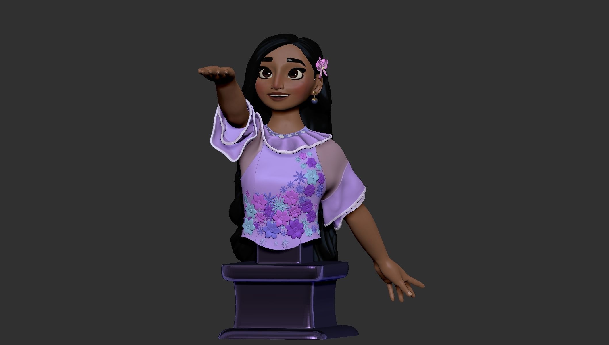 Isabela from Encanto free 3D model 3D printable | CGTrader