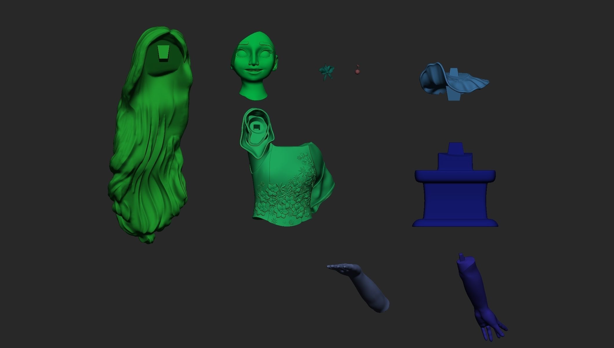 Isabela from Encanto free 3D model 3D printable | CGTrader