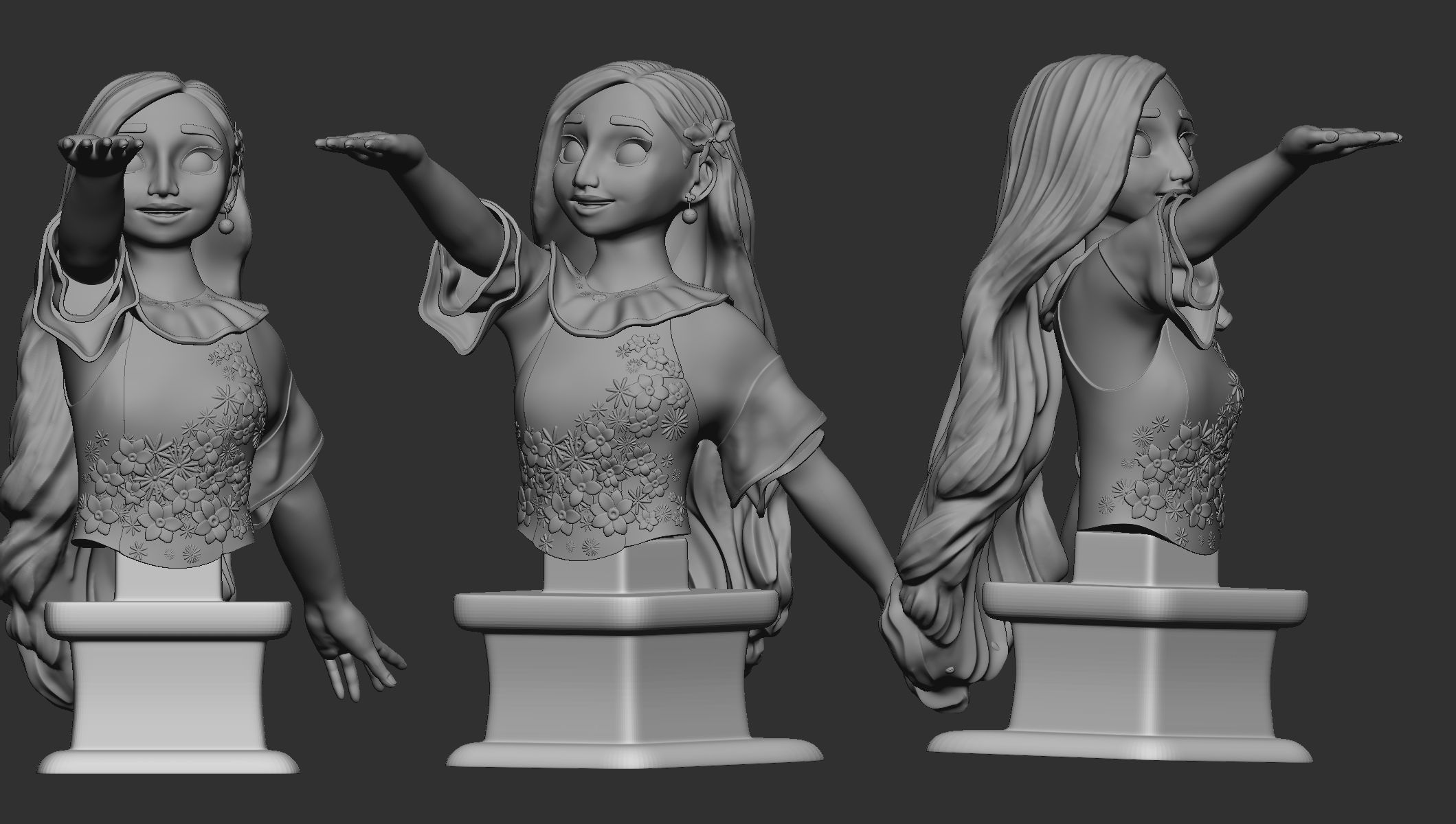 Isabela from Encanto free 3D model 3D printable | CGTrader