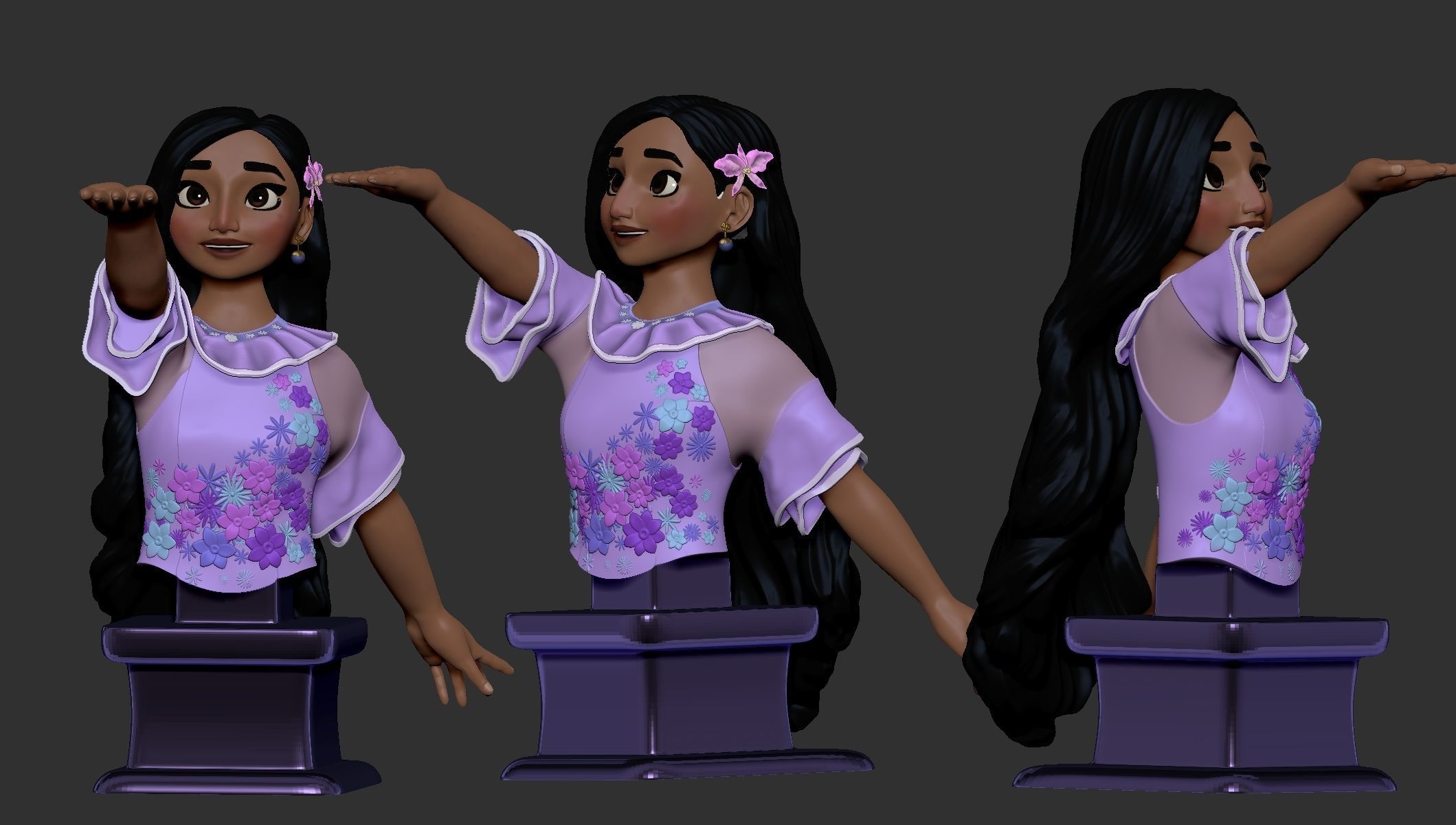 Isabela from Encanto free 3D model 3D printable | CGTrader