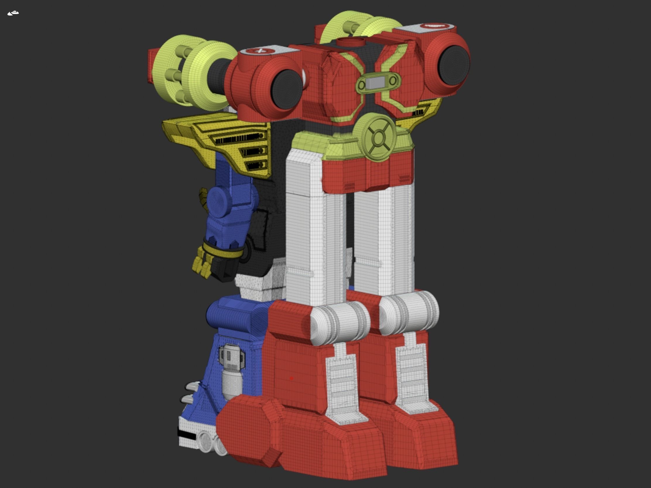 GO GO POWER RANGERS ZEO RED BATTLE ZORD 3D MODEL 3D model 3D printable ...