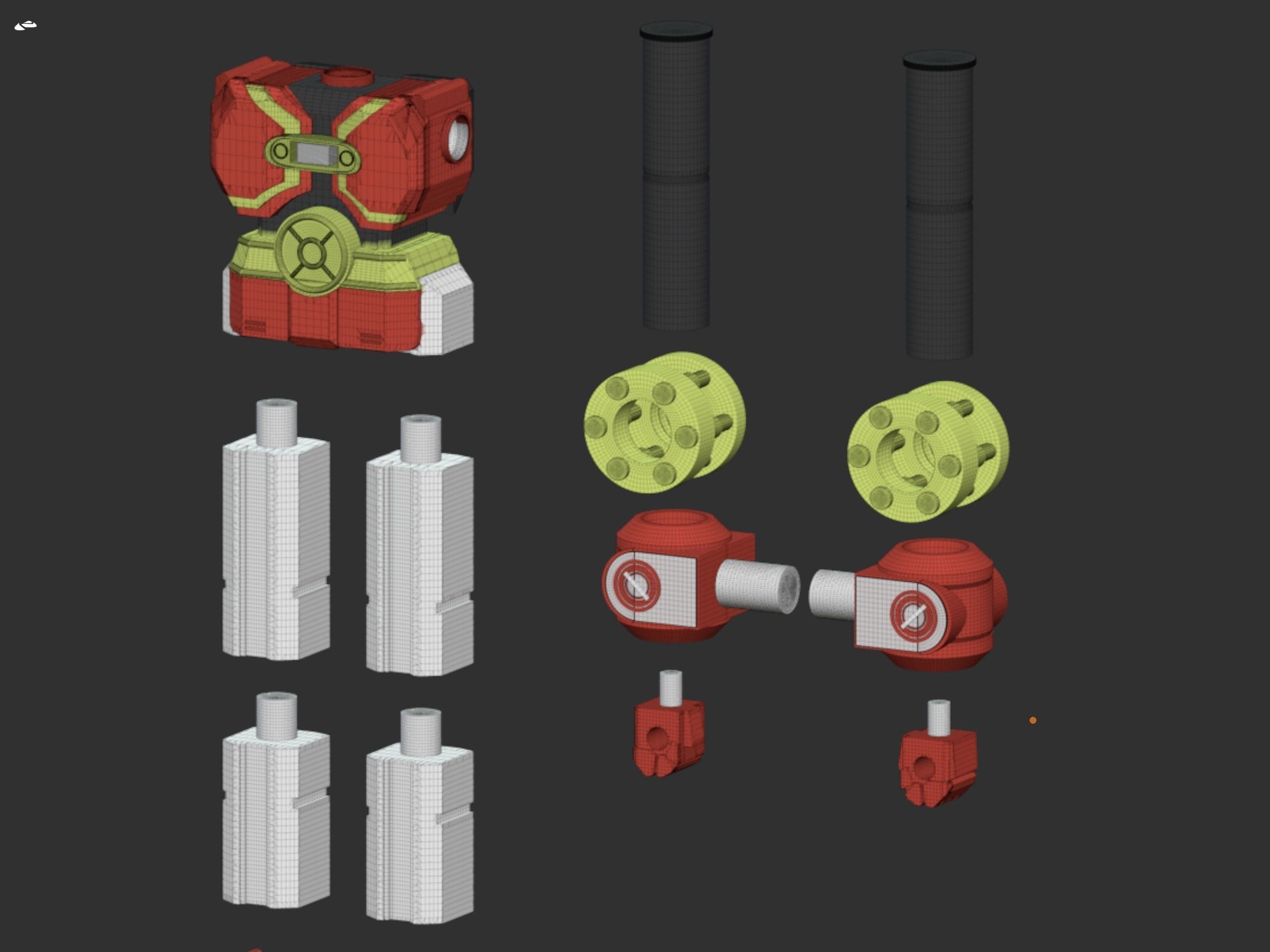 GO GO POWER RANGERS ZEO RED BATTLE ZORD 3D MODEL 3D model 3D printable ...