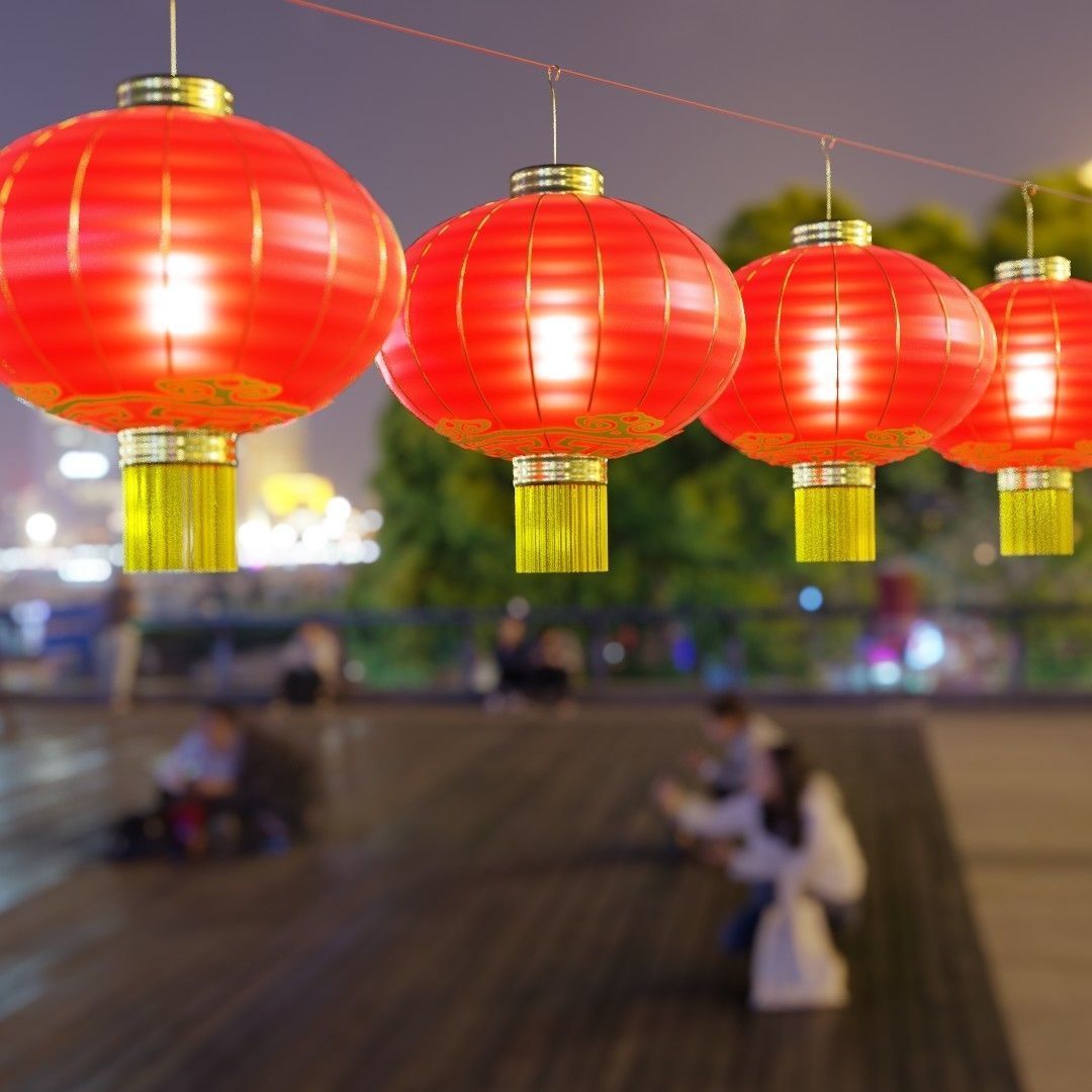 chinese Lamp Lampion 3D model | CGTrader