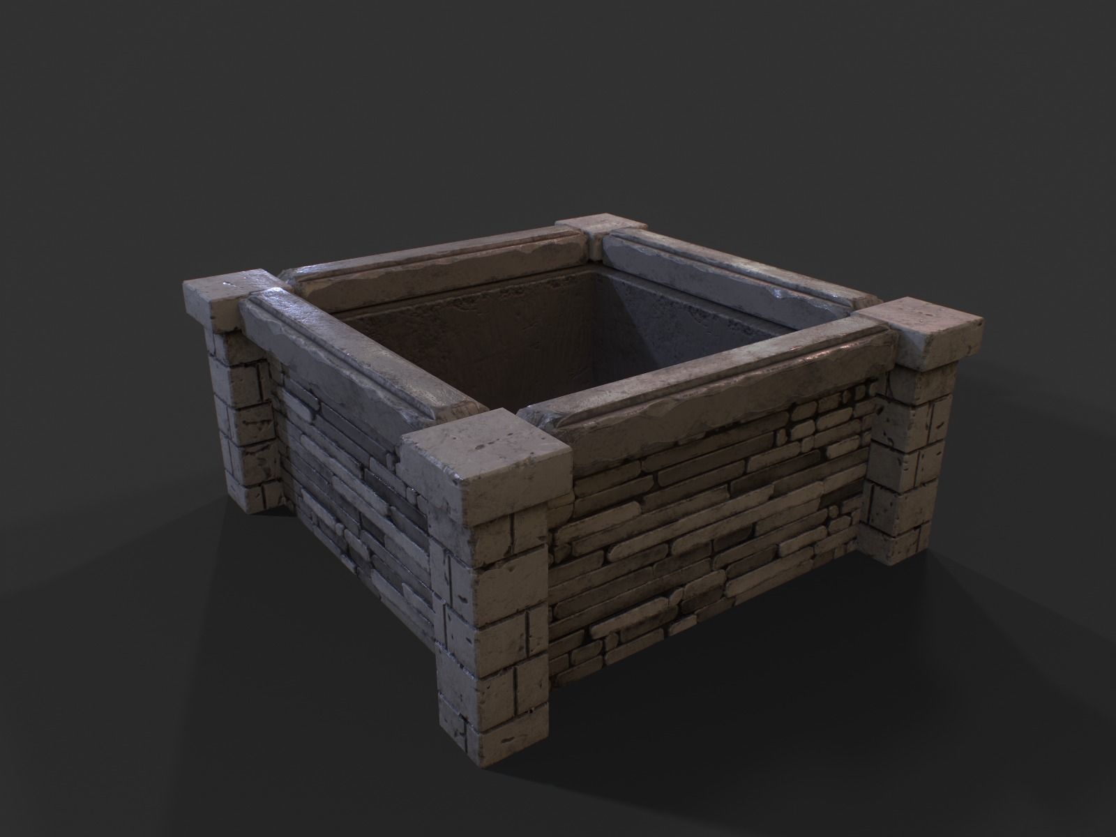 3D model Modular medieval stone platforms for dungeon pack VR / AR ...