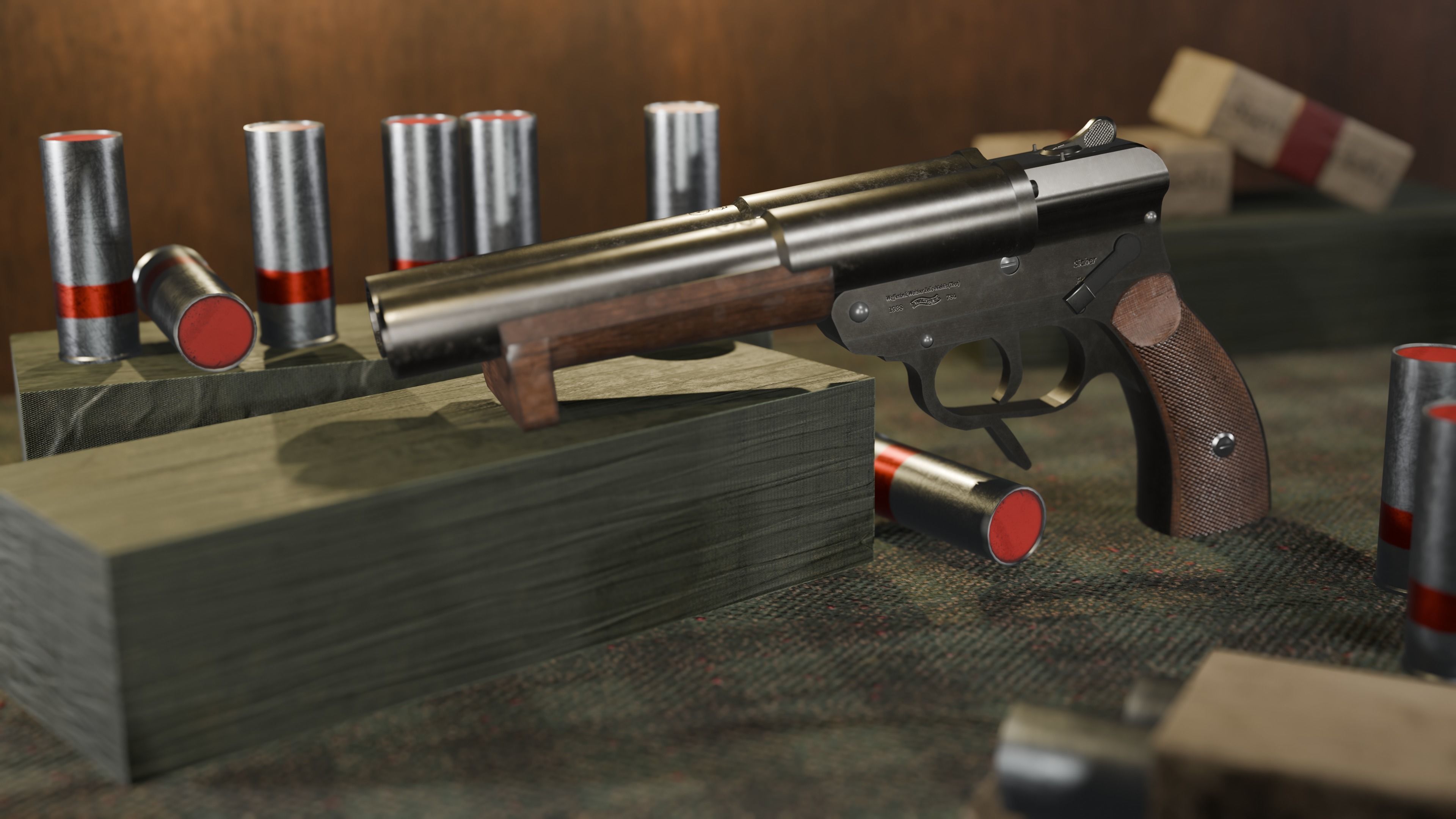 Walther Model SLD free VR / AR / low-poly 3D model | CGTrader