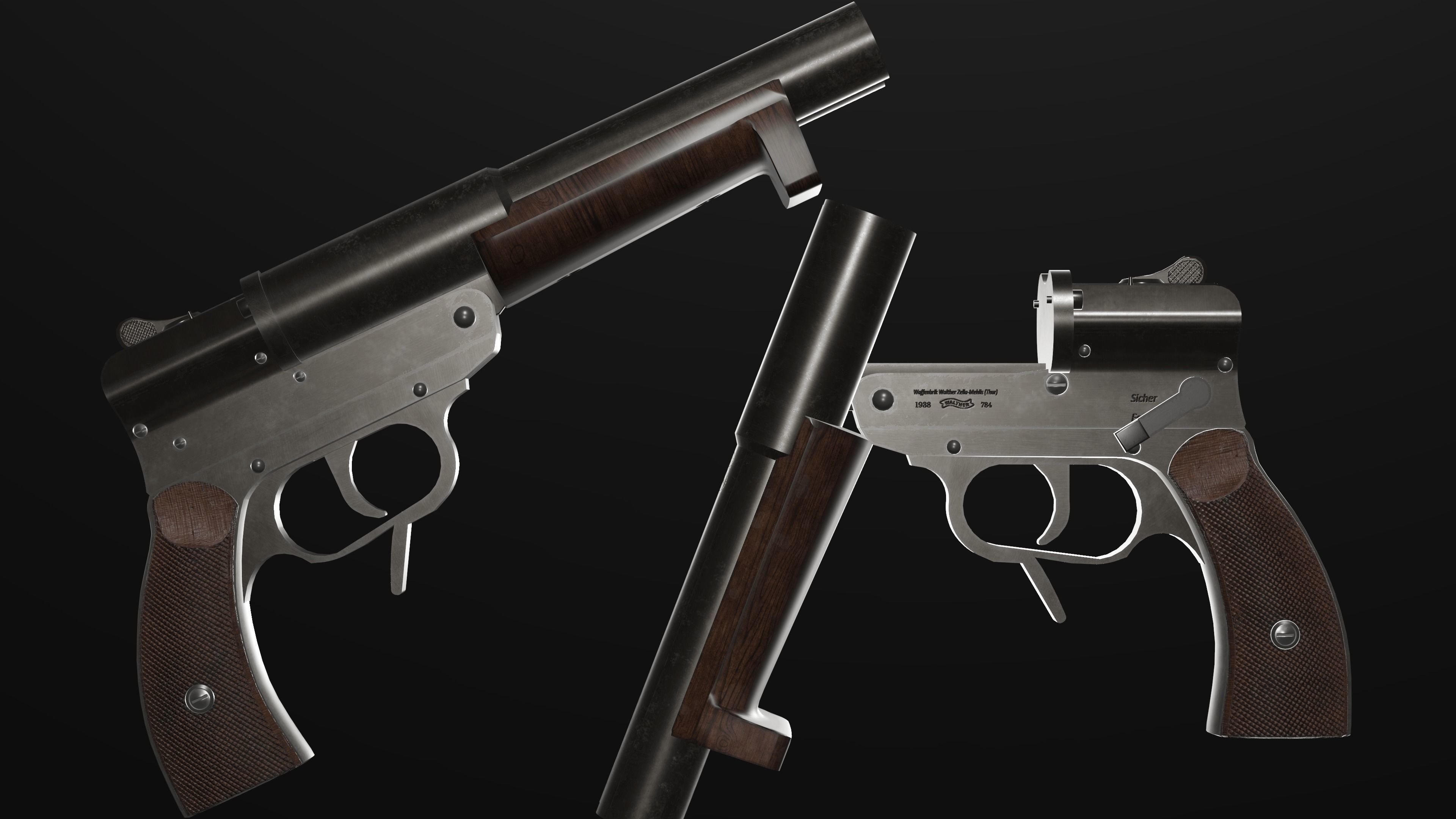 Walther Model SLD free VR / AR / low-poly 3D model | CGTrader