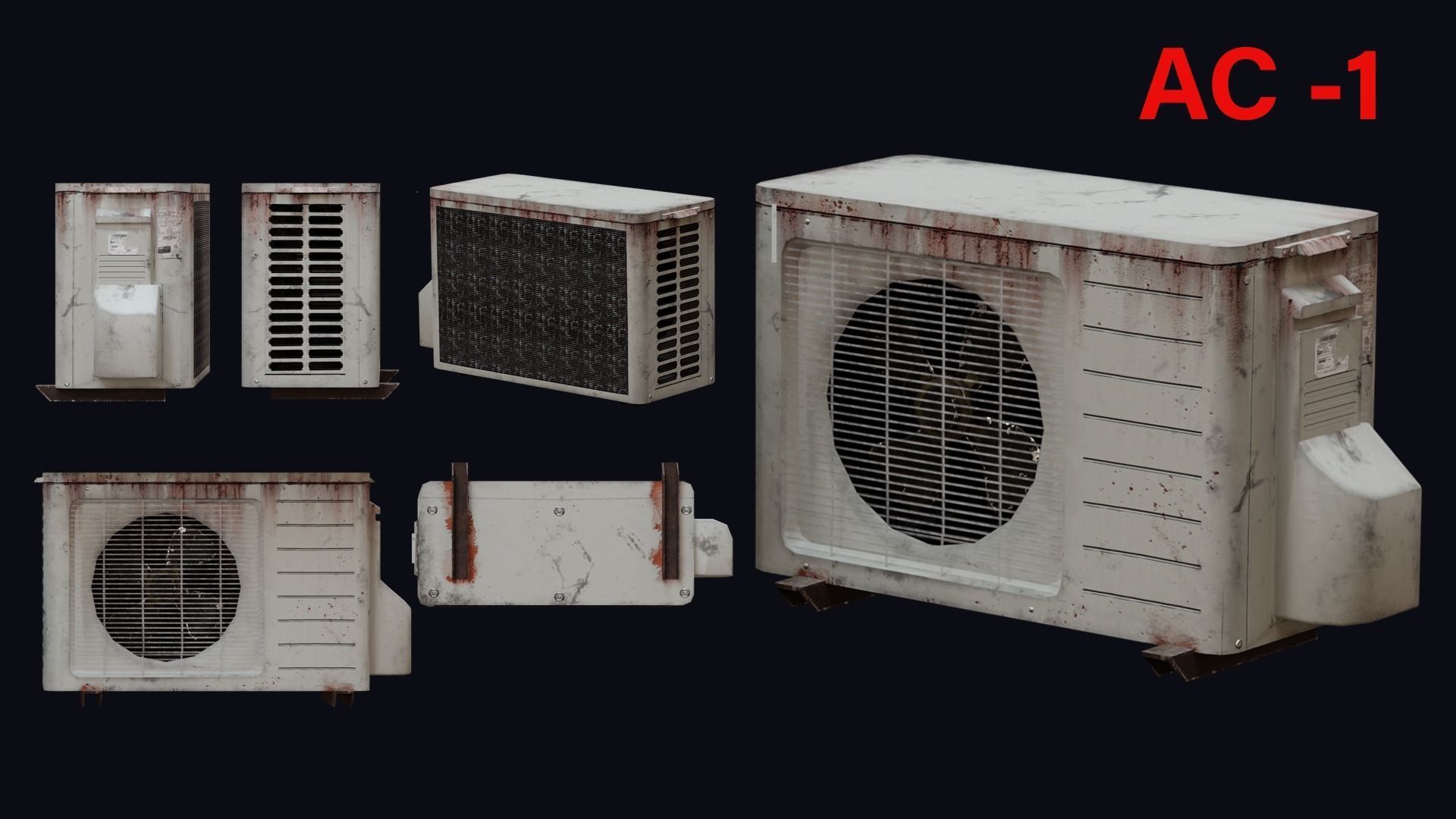 Ac units - Game Ready free VR / AR / low-poly 3D model | CGTrader