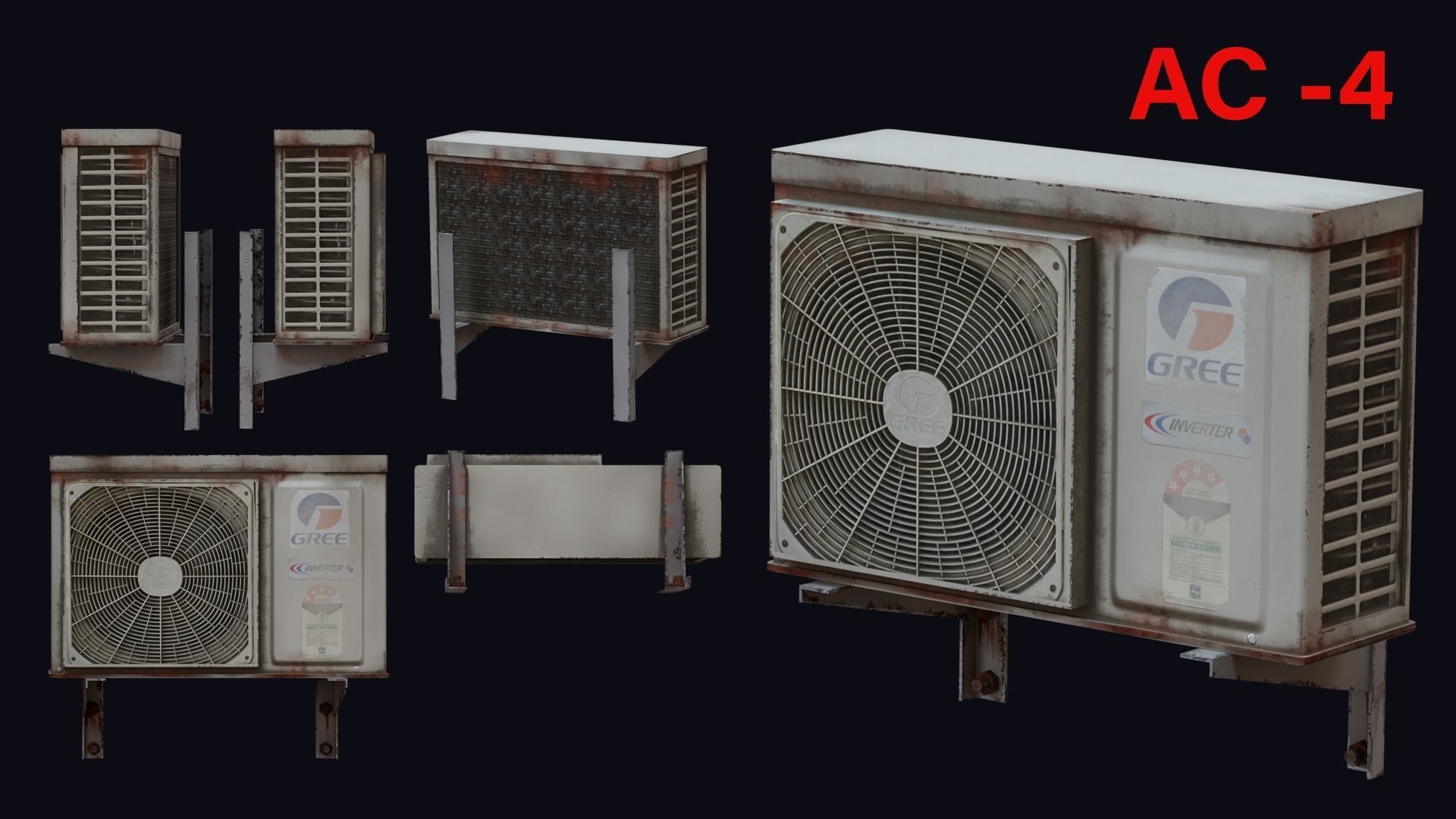 Ac units - Game Ready free VR / AR / low-poly 3D model | CGTrader