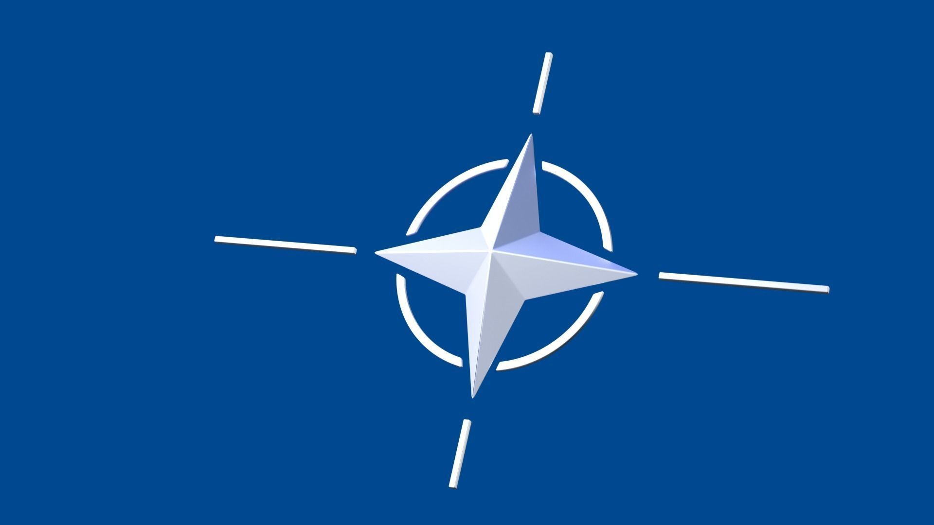 3D model NATO star logo easily editable VR / AR / low-poly | CGTrader
