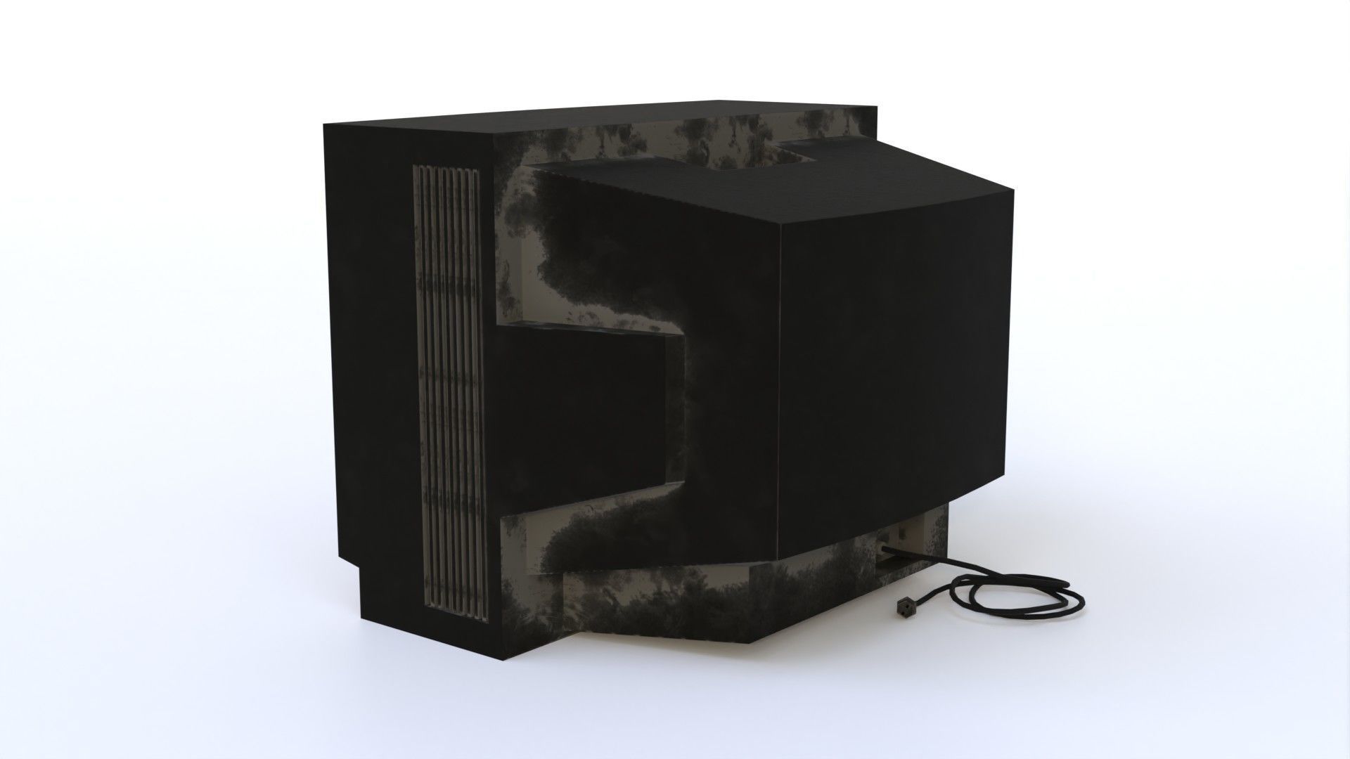 3D model Low-Poly Realistic Old CRT TV VR / AR / low-poly | CGTrader