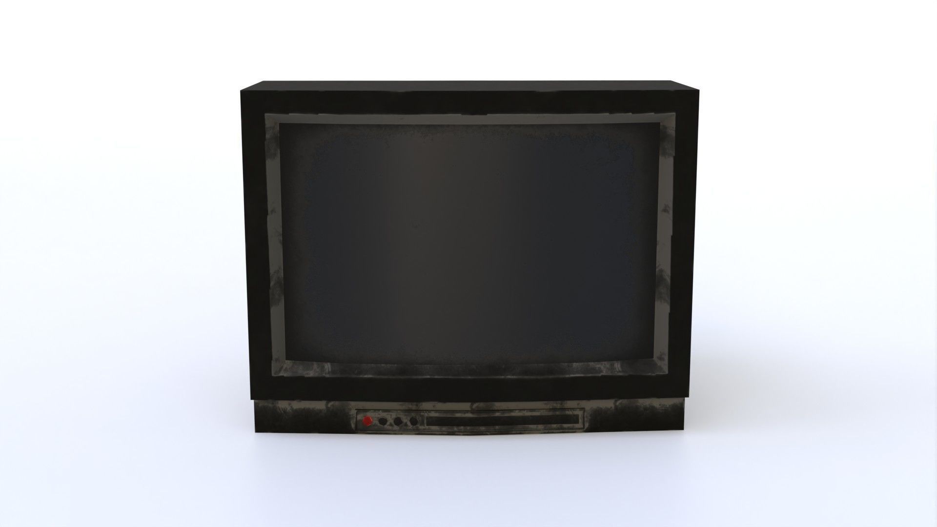 3D model Low-Poly Realistic Old CRT TV VR / AR / low-poly | CGTrader