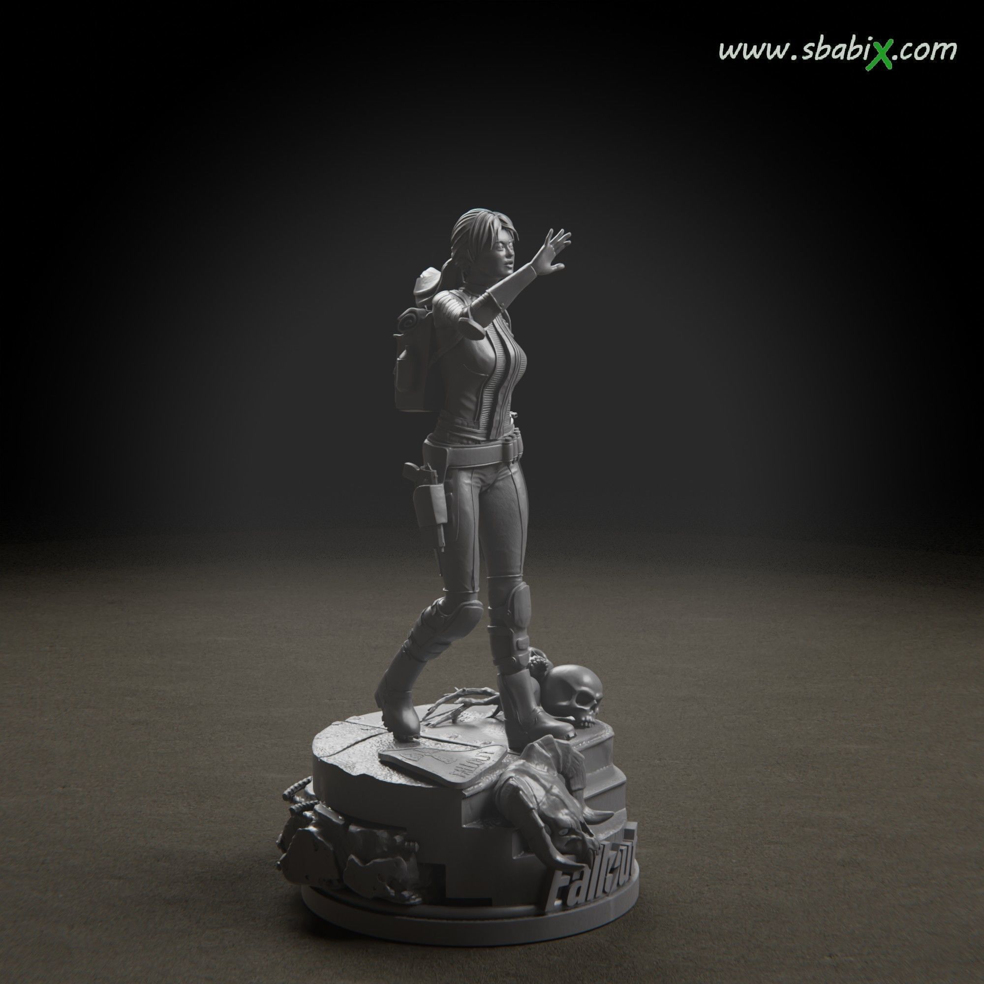 Lucy Fallout tv series 3d printer assembly miniature Stl 3D model 3D ...