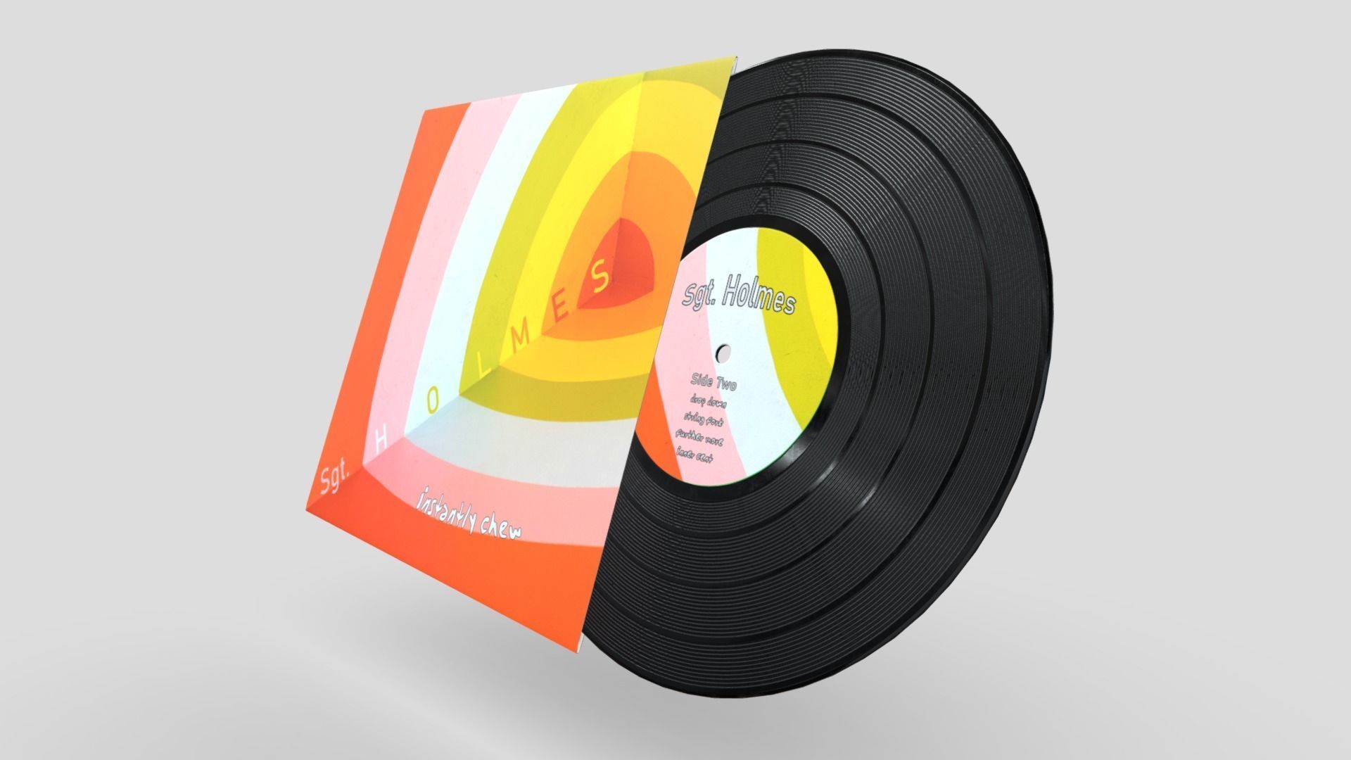 CC0 - Vinyl Record Sgt Homes free VR / AR / low-poly 3D model | CGTrader