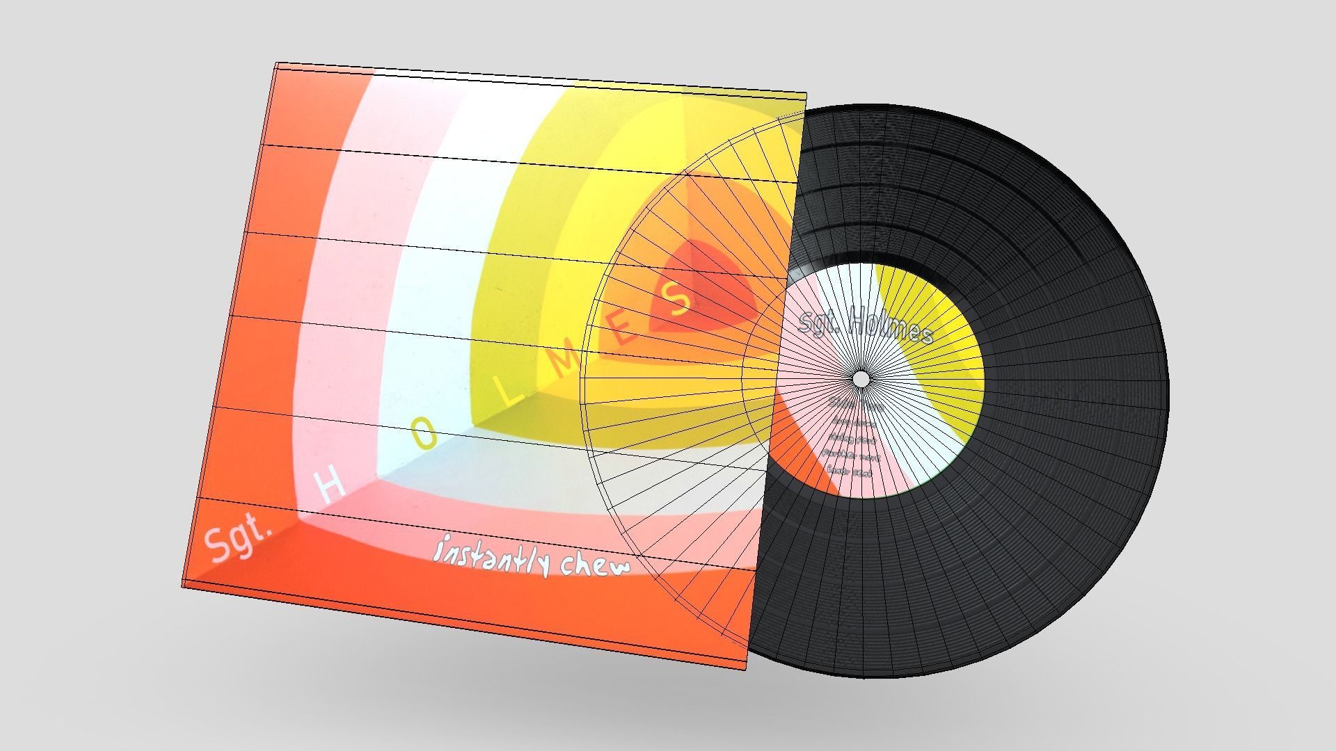 CC0 - Vinyl Record Sgt Homes free VR / AR / low-poly 3D model | CGTrader