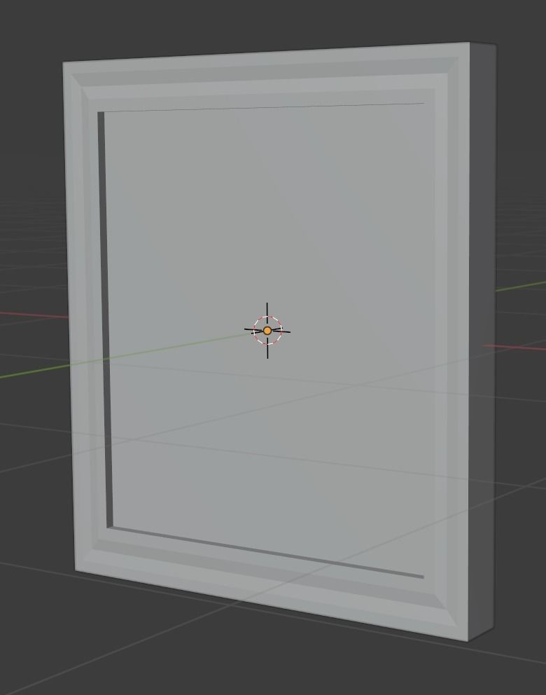 lowpoly picture frame free 3D model | CGTrader