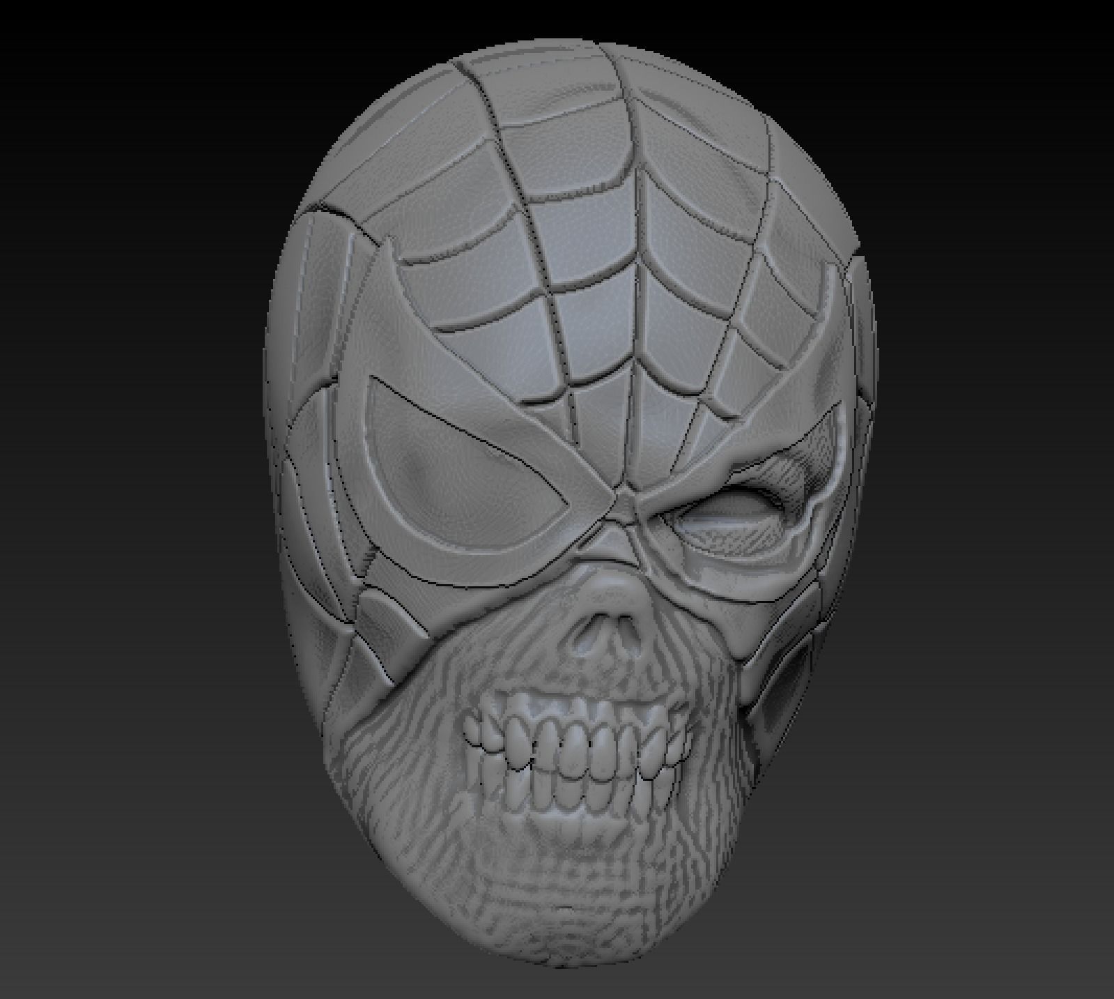 zombie spider-man headsculpt 3D model 3D printable | CGTrader