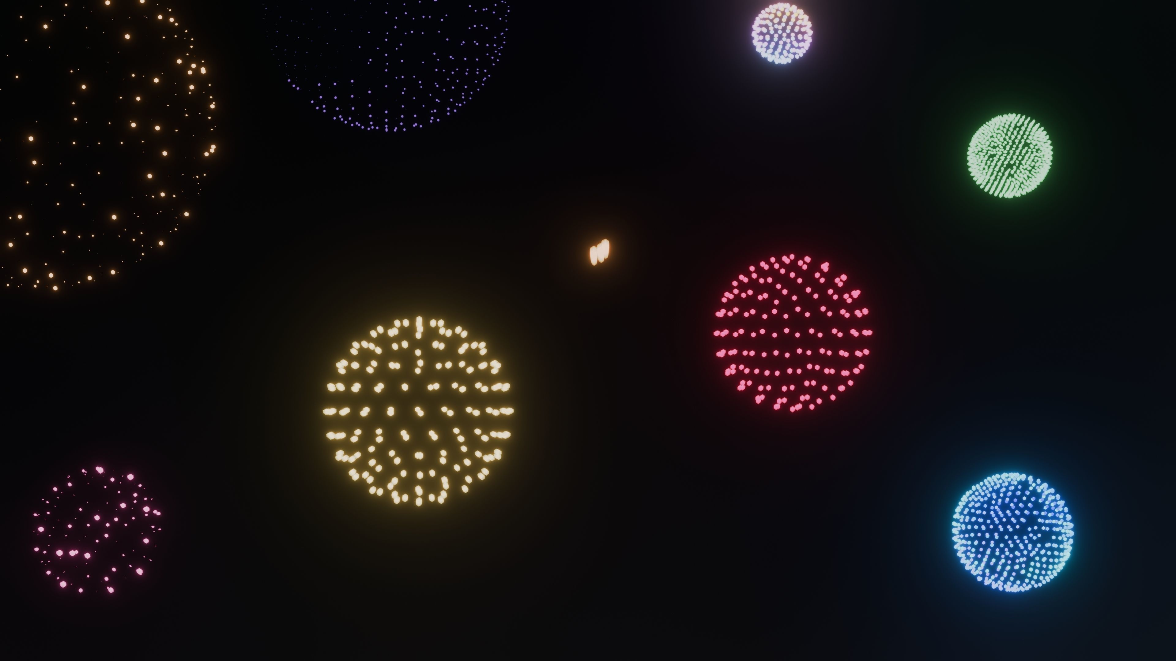 3D model Fireworks Rigged Animated set 1 basic VR / AR / low-poly ...