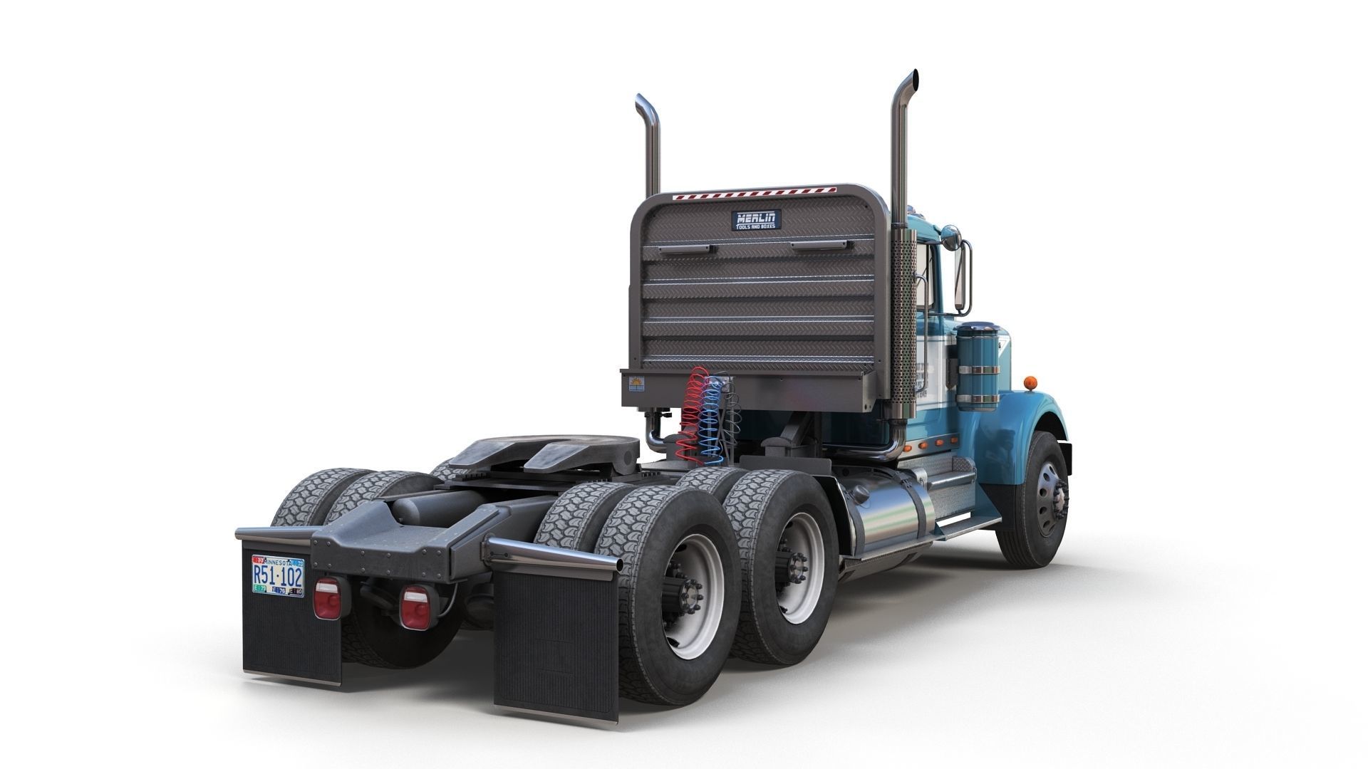3D model Kenworth W900A daycab VR / AR / low-poly | CGTrader