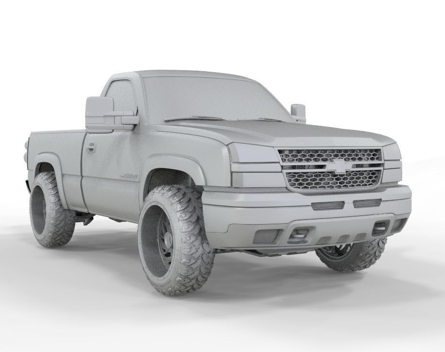 chevrolet silverado 2006 lifted edition 3D model | CGTrader