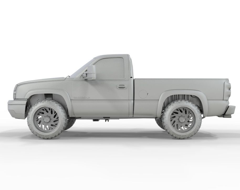 chevrolet silverado 2006 lifted edition 3D model | CGTrader