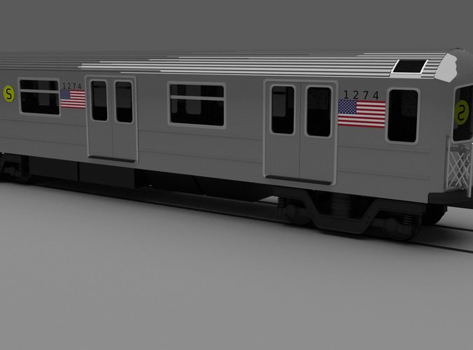 New York subway train 3D Model .obj .blend - CGTrader.com