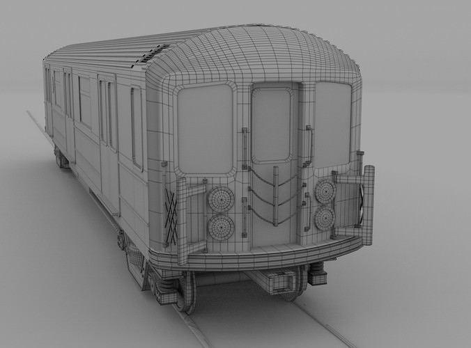 New York subway train 3D Model .obj .blend - CGTrader.com