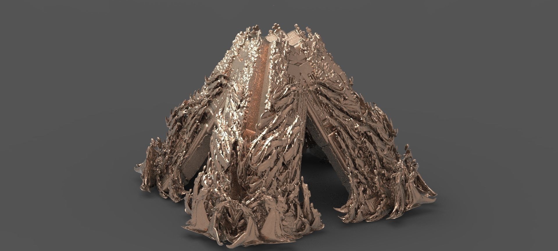 Hell pyramid arch 3D model | CGTrader