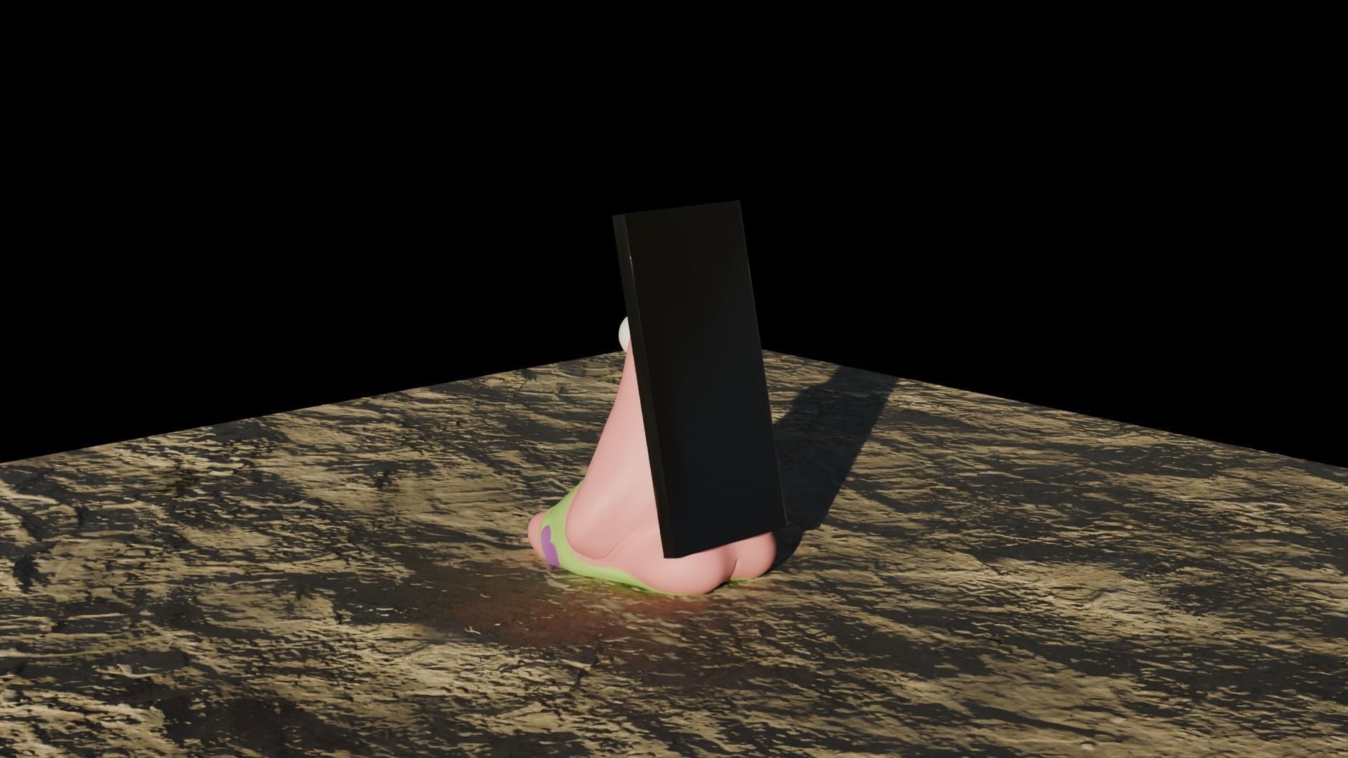 PATRICK STAR CELL PHONE STAND 3D model 3D printable | CGTrader