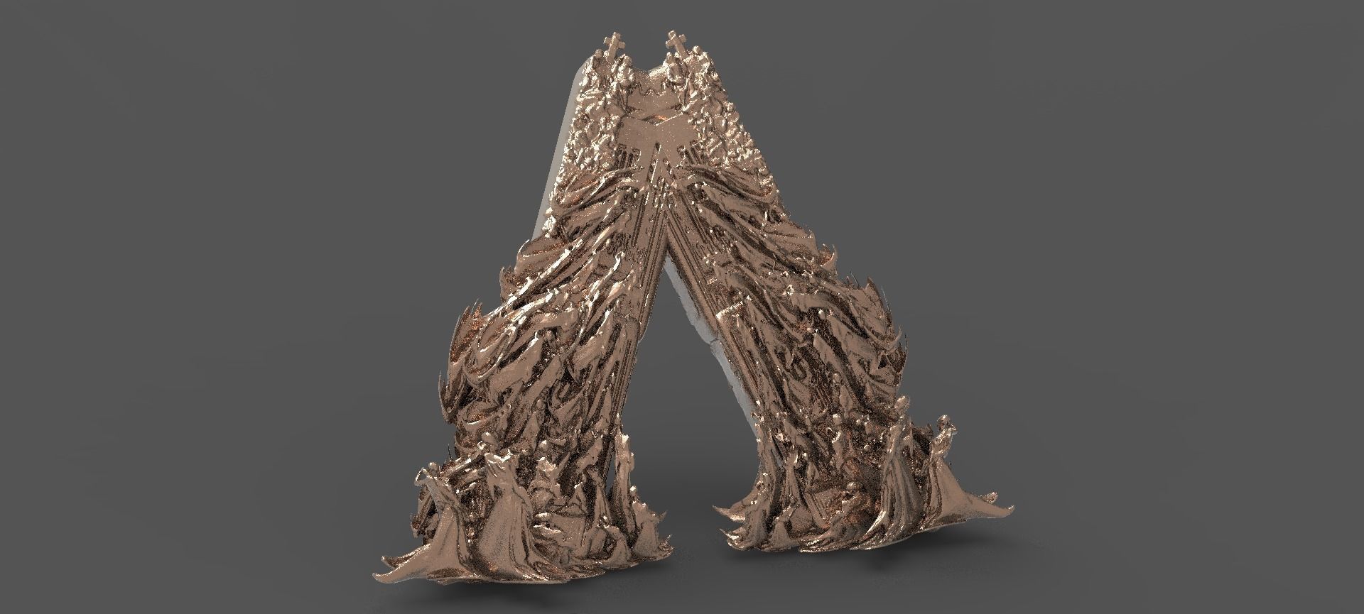 Hell pyramid detail 3D model | CGTrader