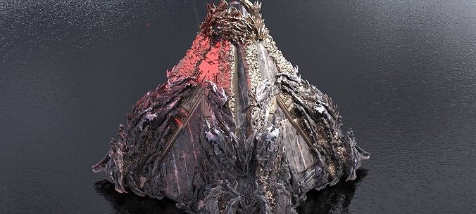 Dantes Hell pyramid monolith 3D model | CGTrader