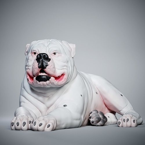 Bulldog 3DPrint 3D model 3D printable | CGTrader