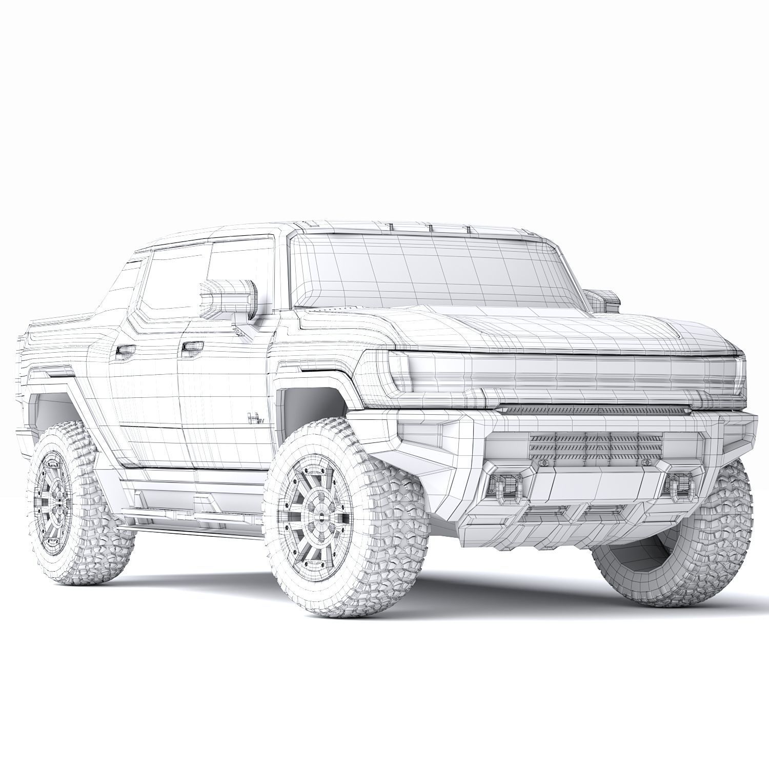 3D model GMC Hummer EV Suv 2024 3d Model VR / AR / low-poly | CGTrader