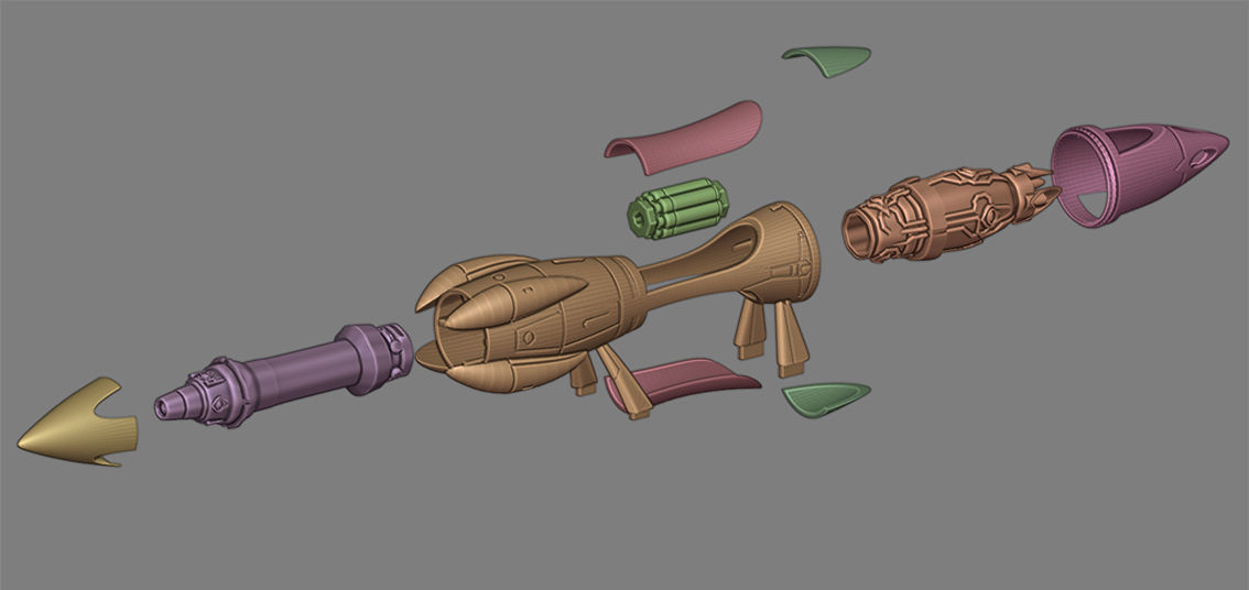 MACROSS PLUS YF Foldbooster for Bandai 1 100 model kits 3D model 3D ...