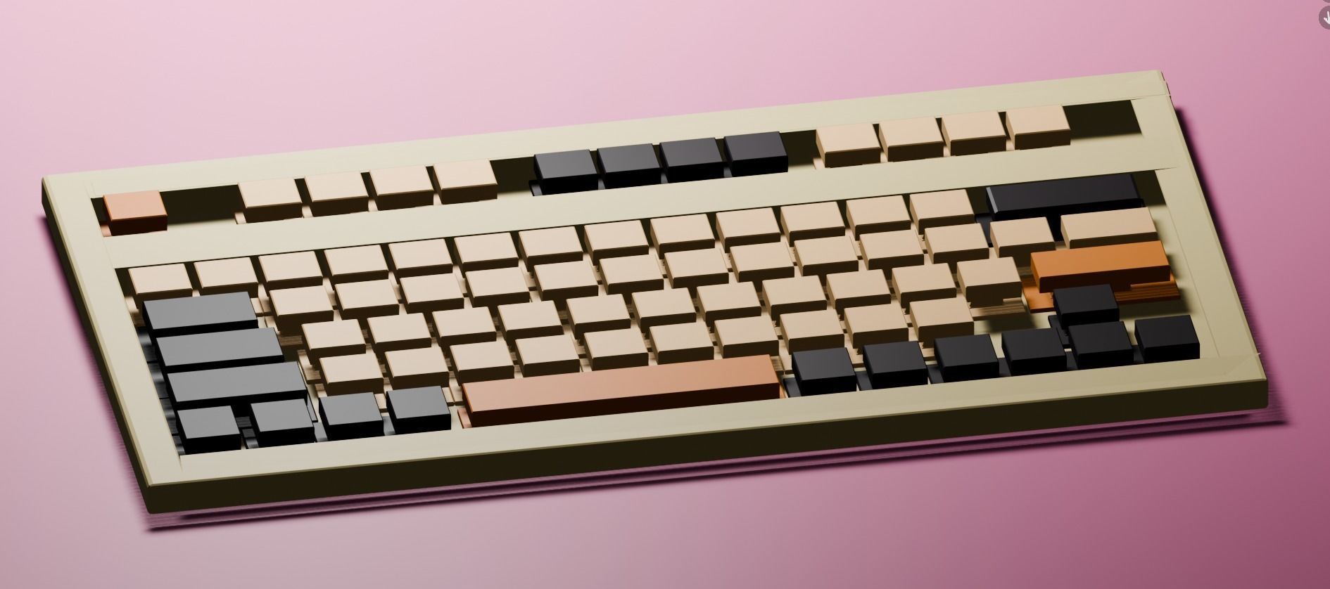 My first Keyboard free 3D model | CGTrader