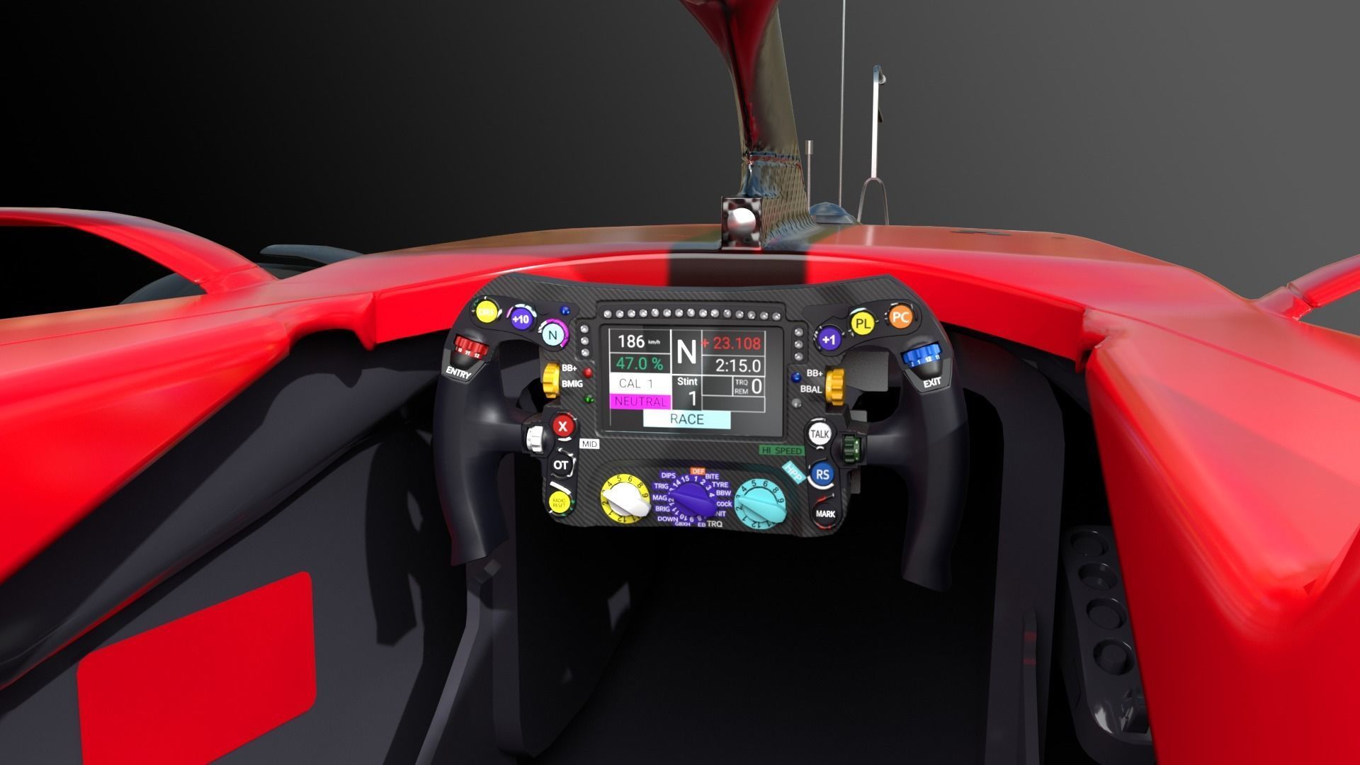 3D model Ferrari SF23 RIGGED VR / AR / low-poly | CGTrader