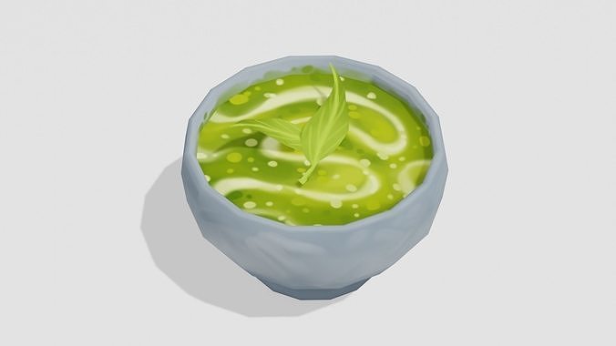 Matcha Tea - Hand Painted 3D model | CGTrader