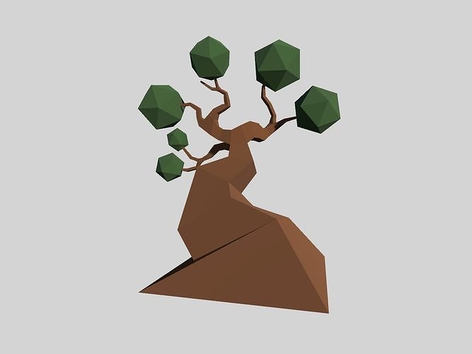 Tree low poly free 3D model | CGTrader