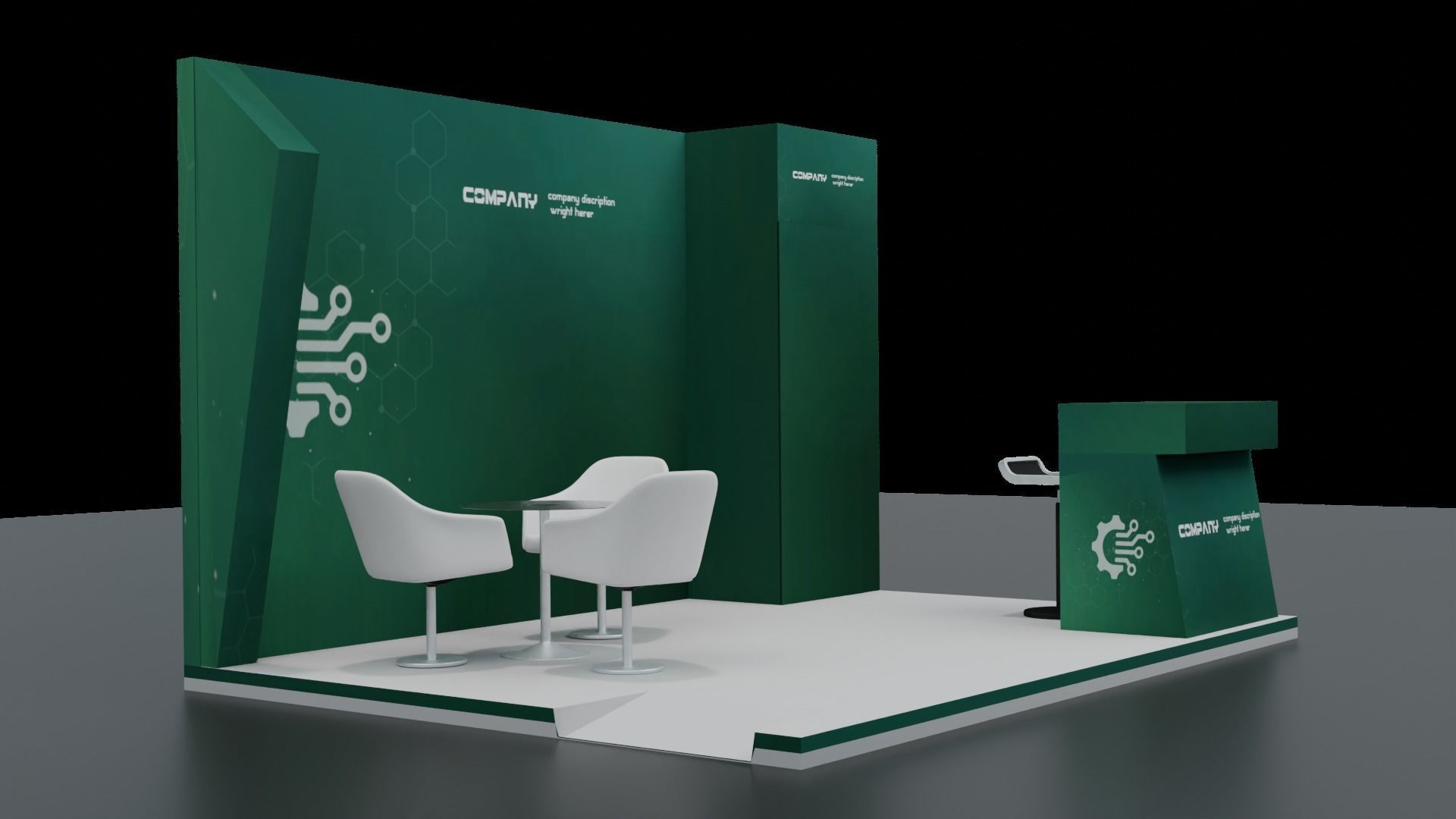 Stall 4x3 3D Model 3D model | CGTrader