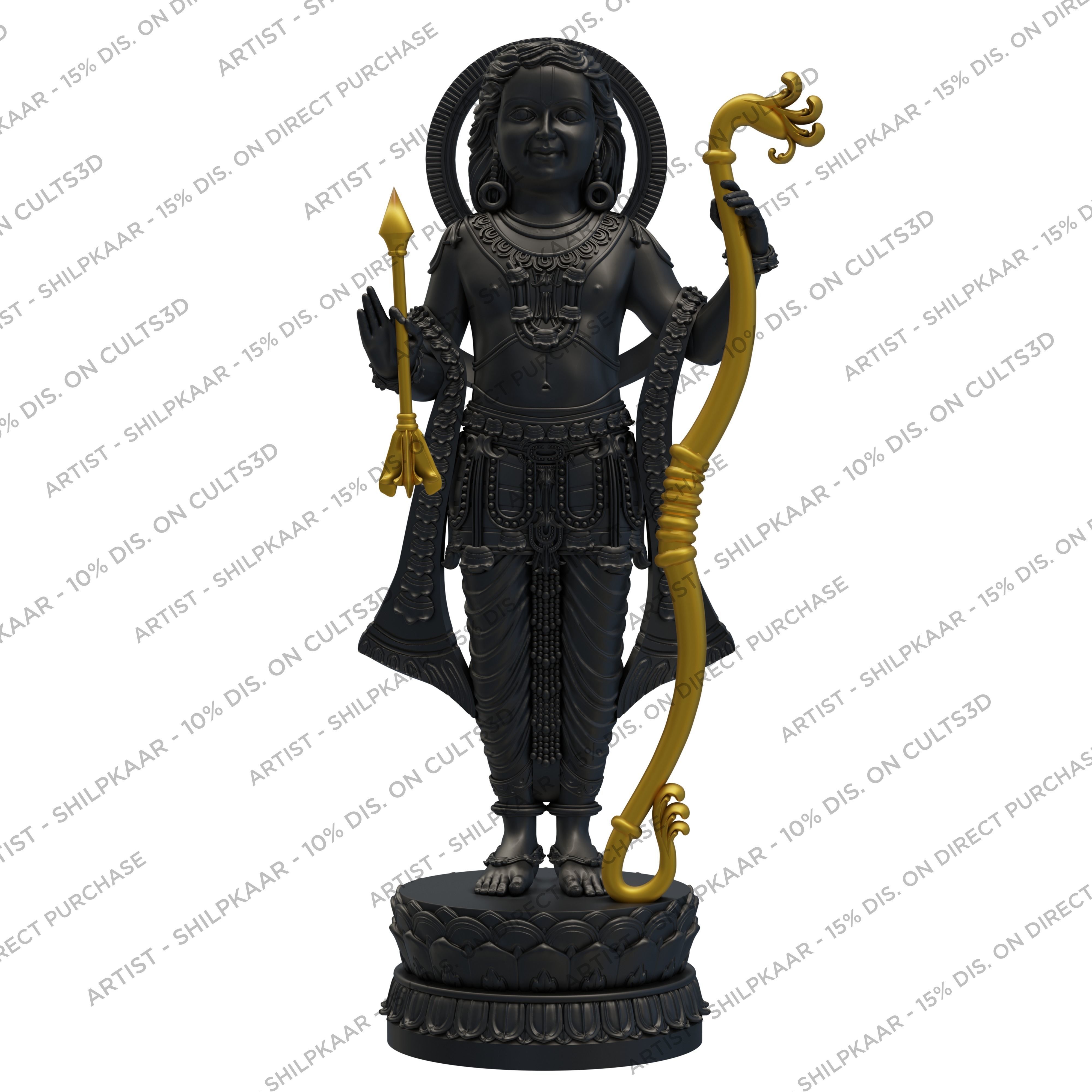 Ram Lalla Murti 3d model high quality 3D model 3D printable | CGTrader