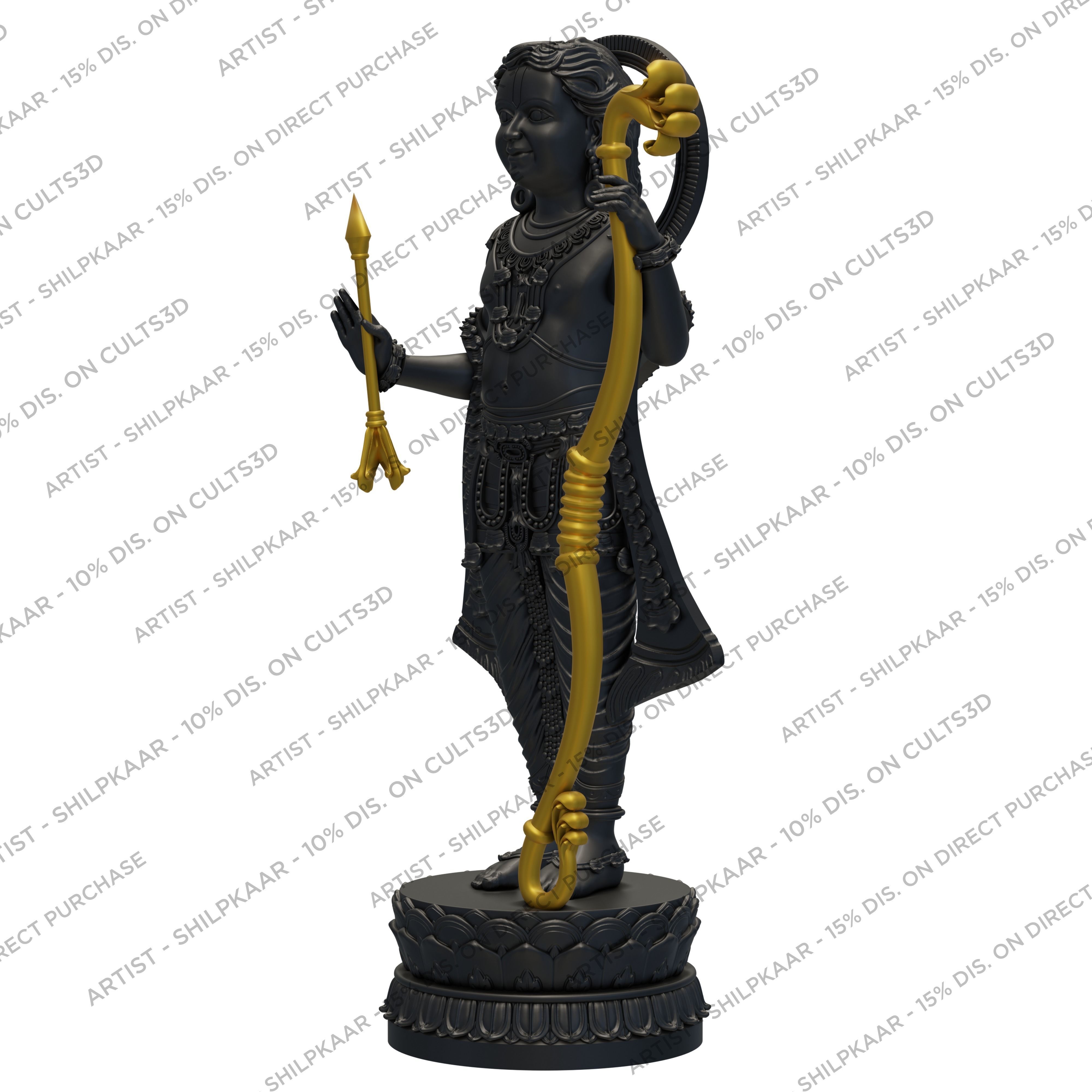 Ram Lalla Murti 3d model high quality 3D model 3D printable | CGTrader