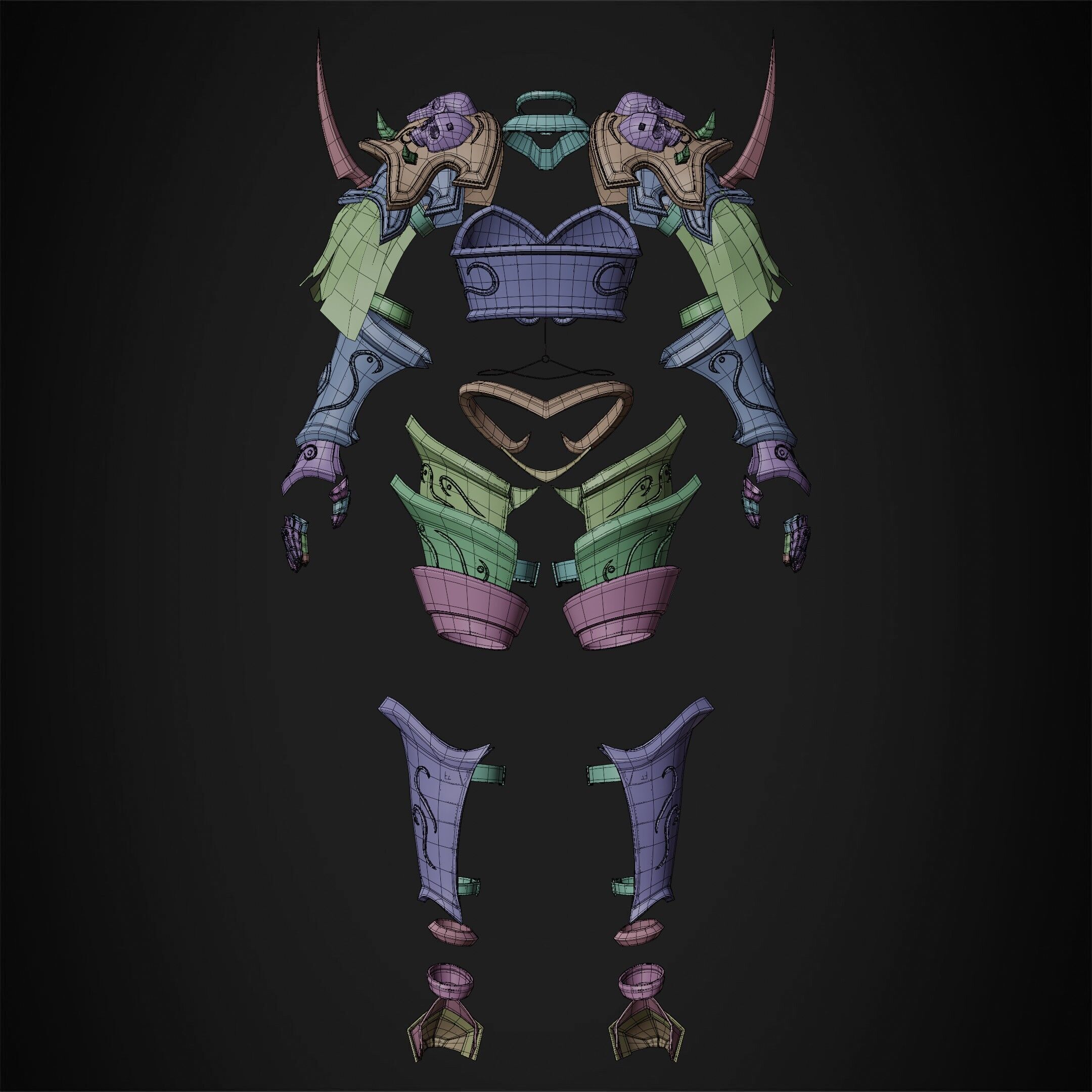 World of Warcraft Sylvanas Armor for Cosplay 3D model 3D printable ...