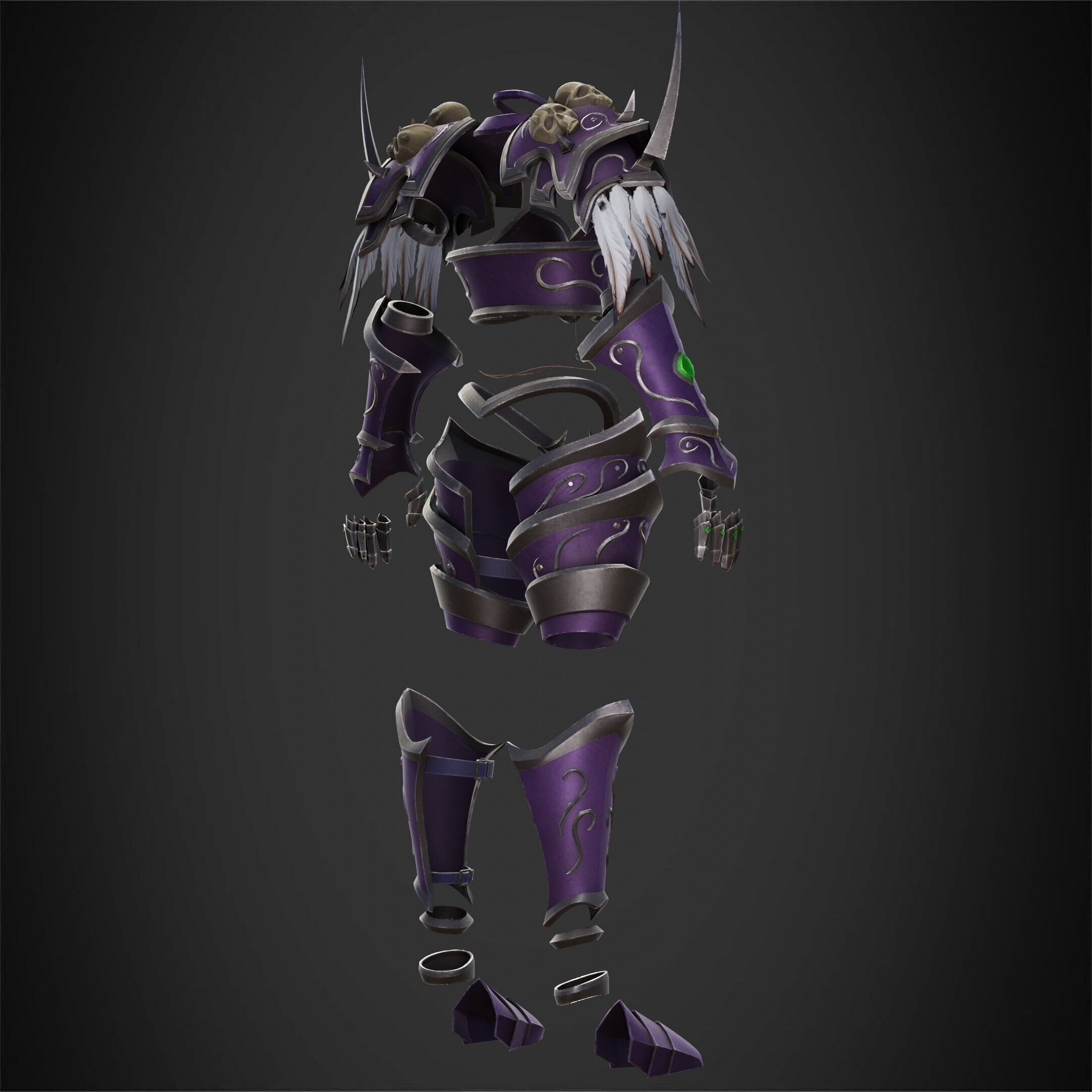 World of Warcraft Sylvanas Armor for Cosplay 3D model 3D printable ...