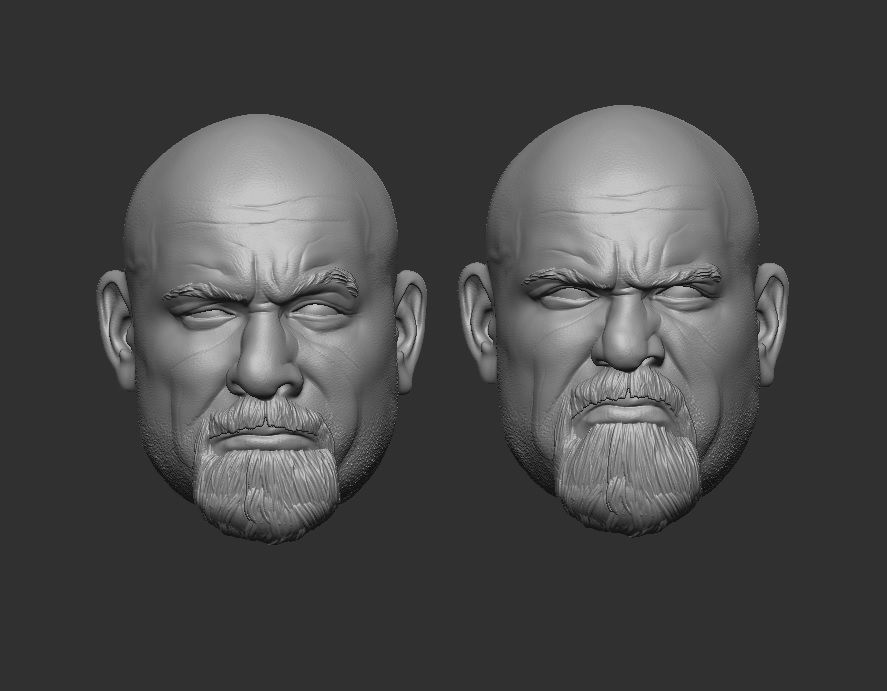 Goldberg - Headsculpt for Action Figures 3D model 3D printable | CGTrader