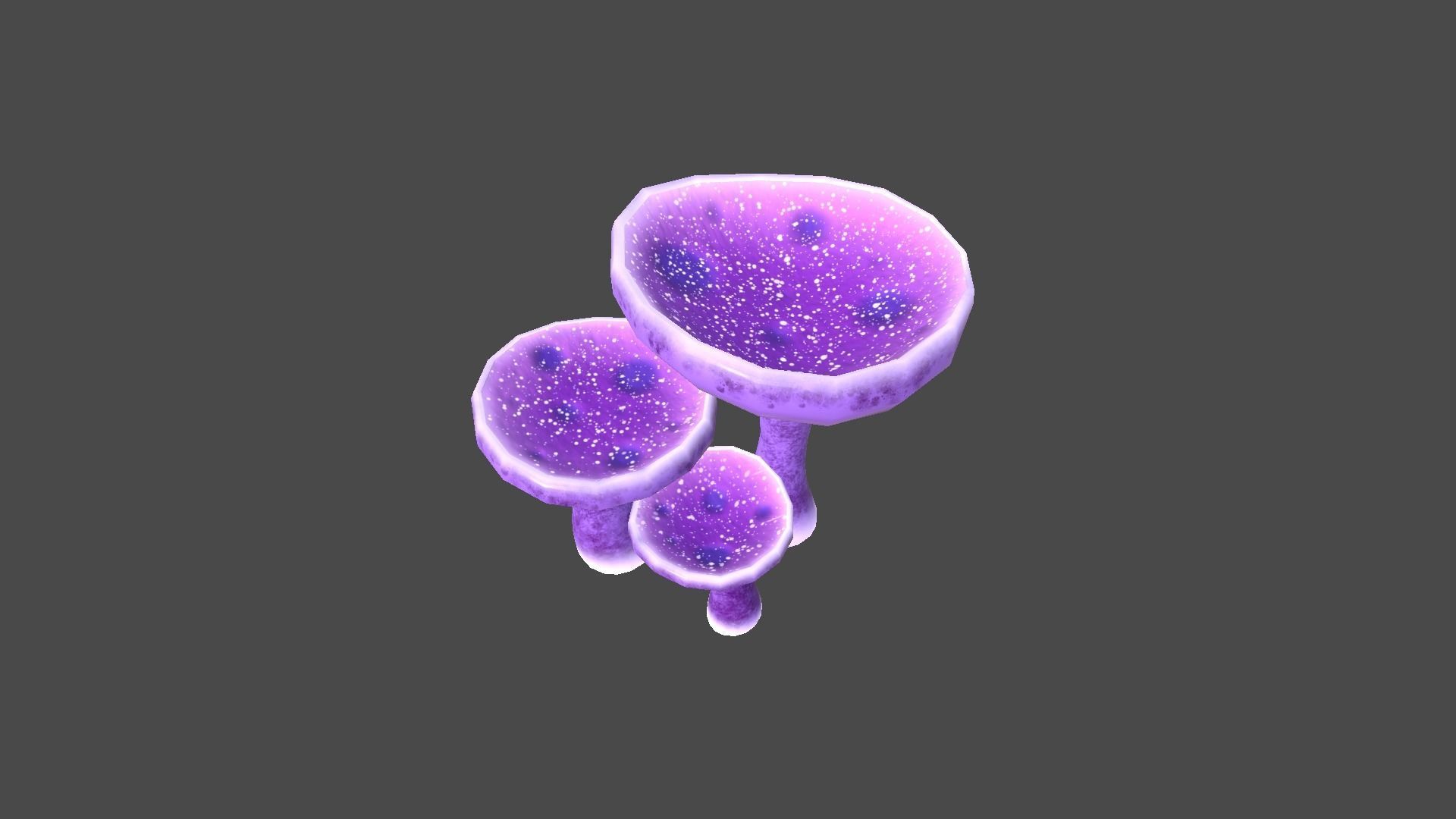 3D model Fantasy Mushroom J06 Purple - Scene Backdrop Design VR / AR ...