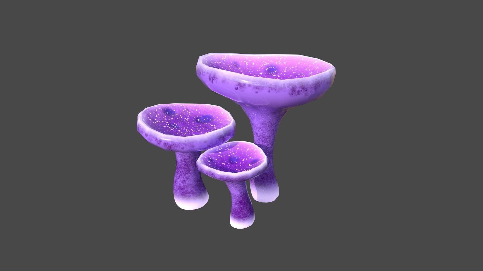 3D model Fantasy Mushroom J06 Purple - Scene Backdrop Design VR / AR ...