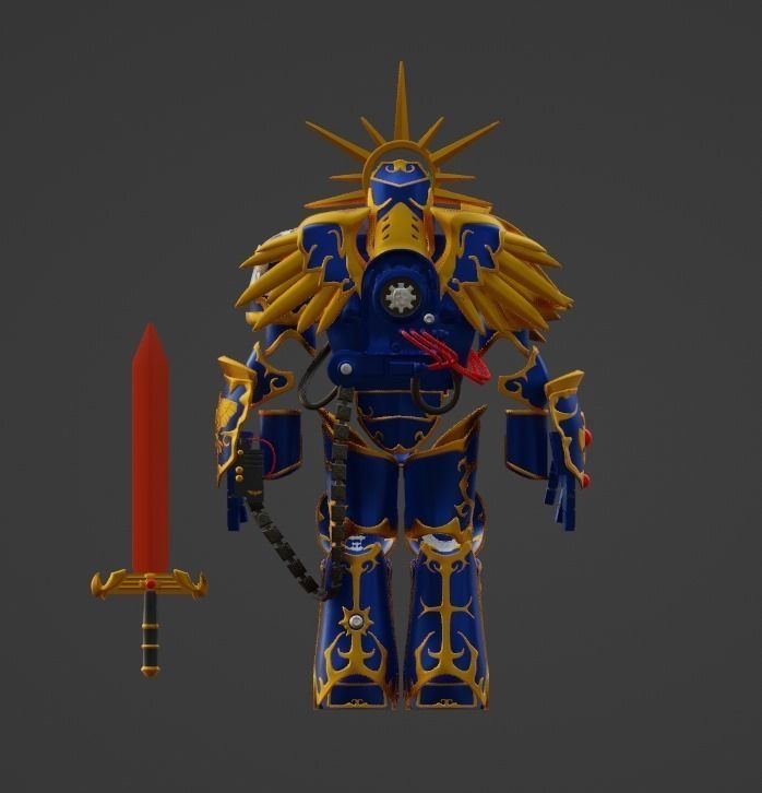Primarch Roboute Guilliman Cosplay 3D model | CGTrader